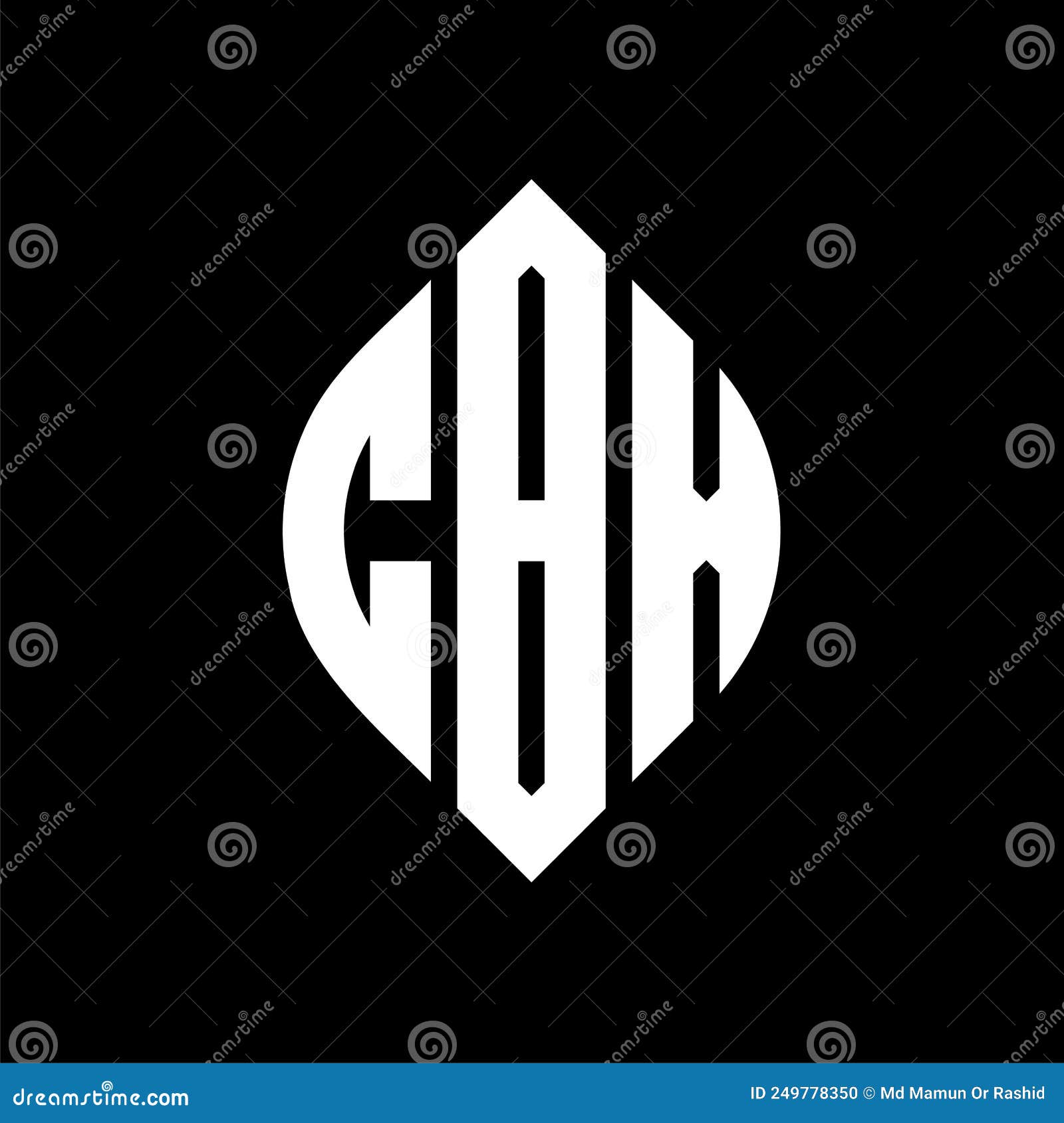 Cbx Circle Letter Logo Design With Circle And Ellipse Shape Cbx