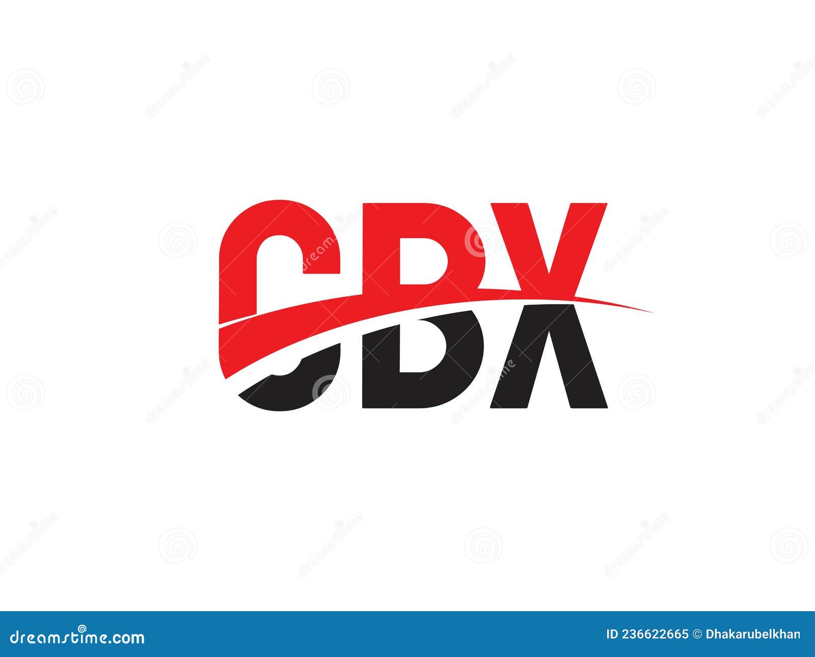 Cbx Letter Initial Logo Design Vector Illustration Stock Vector