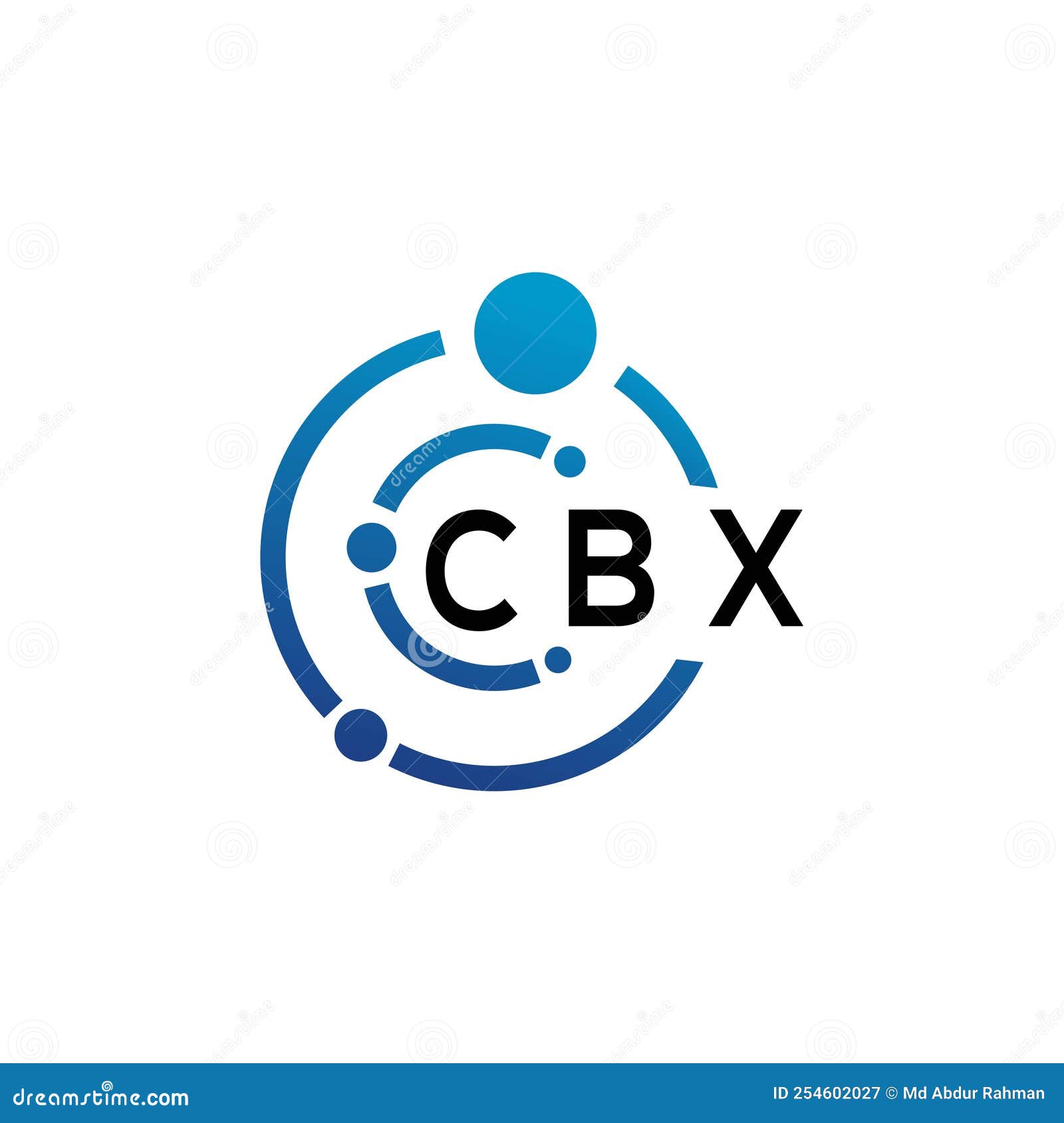 CBX Letter Logo Design on White Background. CBX Creative Initials ...