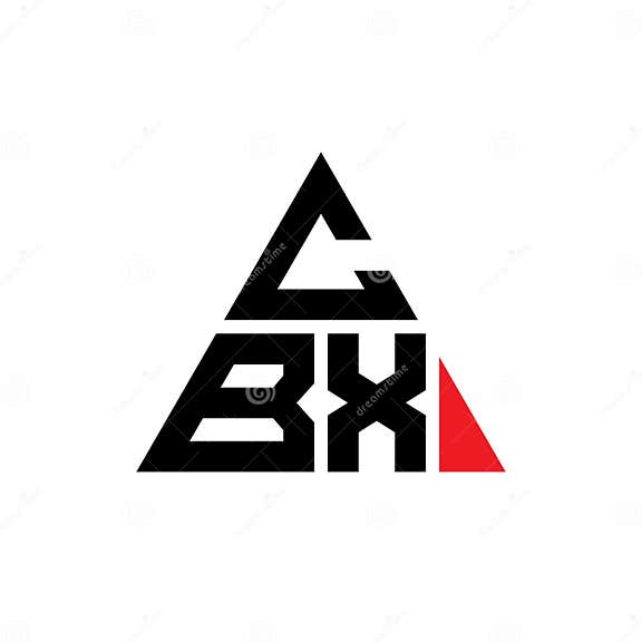 CBX Triangle Letter Logo Design with Triangle Shape. CBX Triangle Logo ...