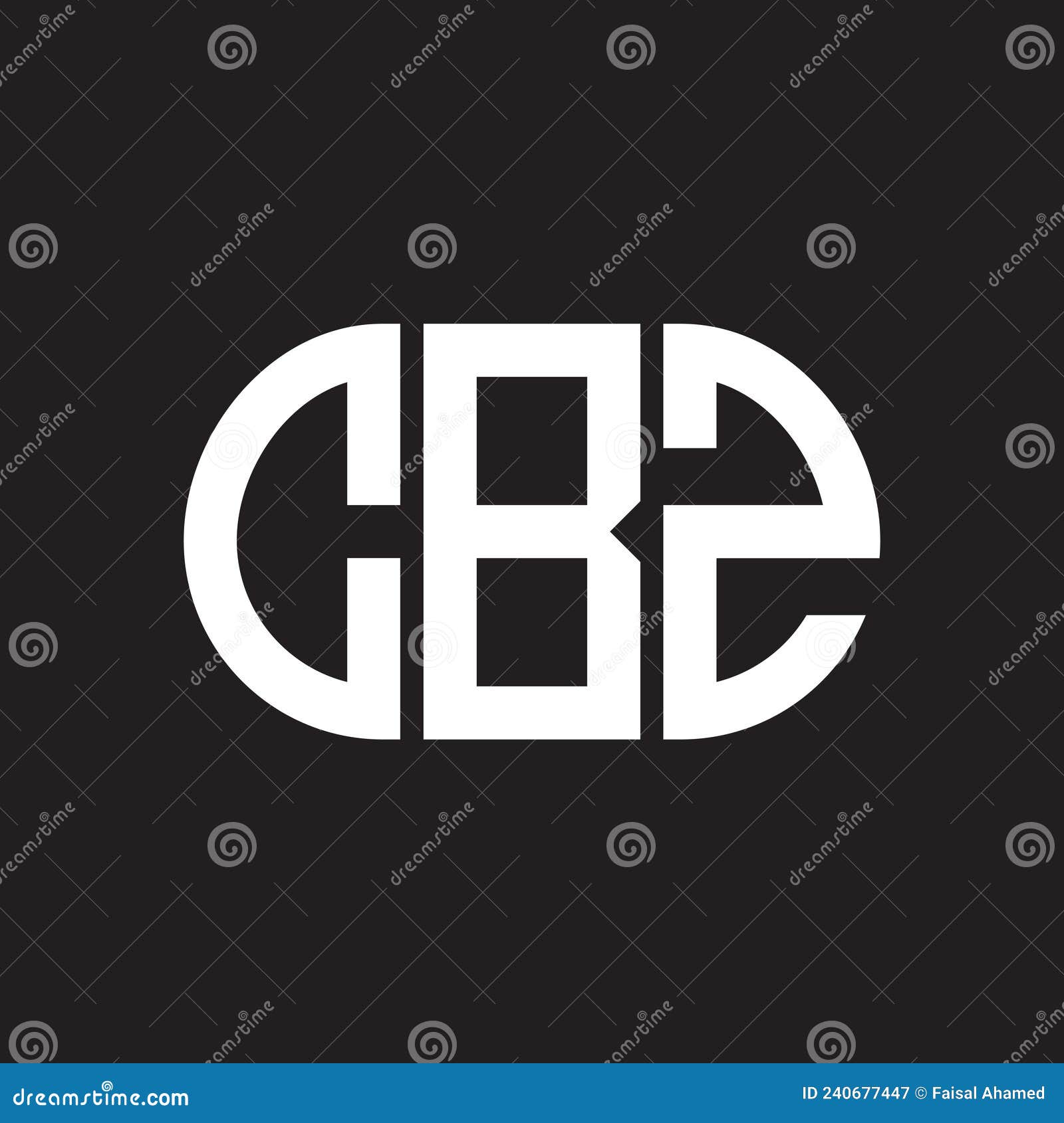 CBZ Letter Logo Design on Black Background. CBZ Creative Initials ...