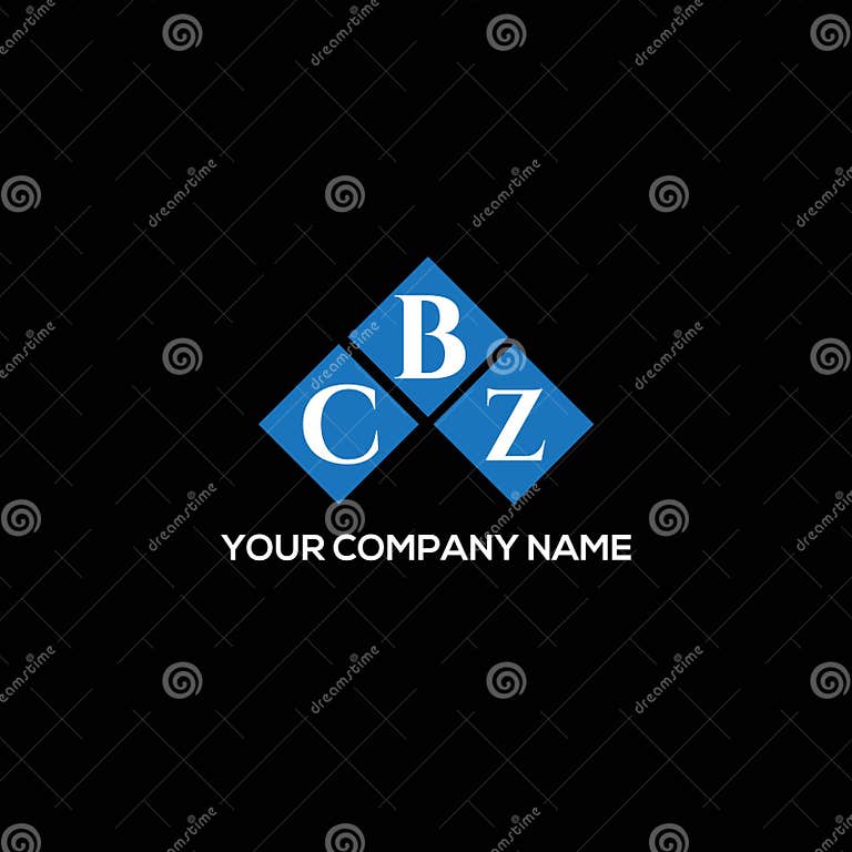 CBZ Letter Logo Design on BLACK Background. CBZ Creative Initials ...
