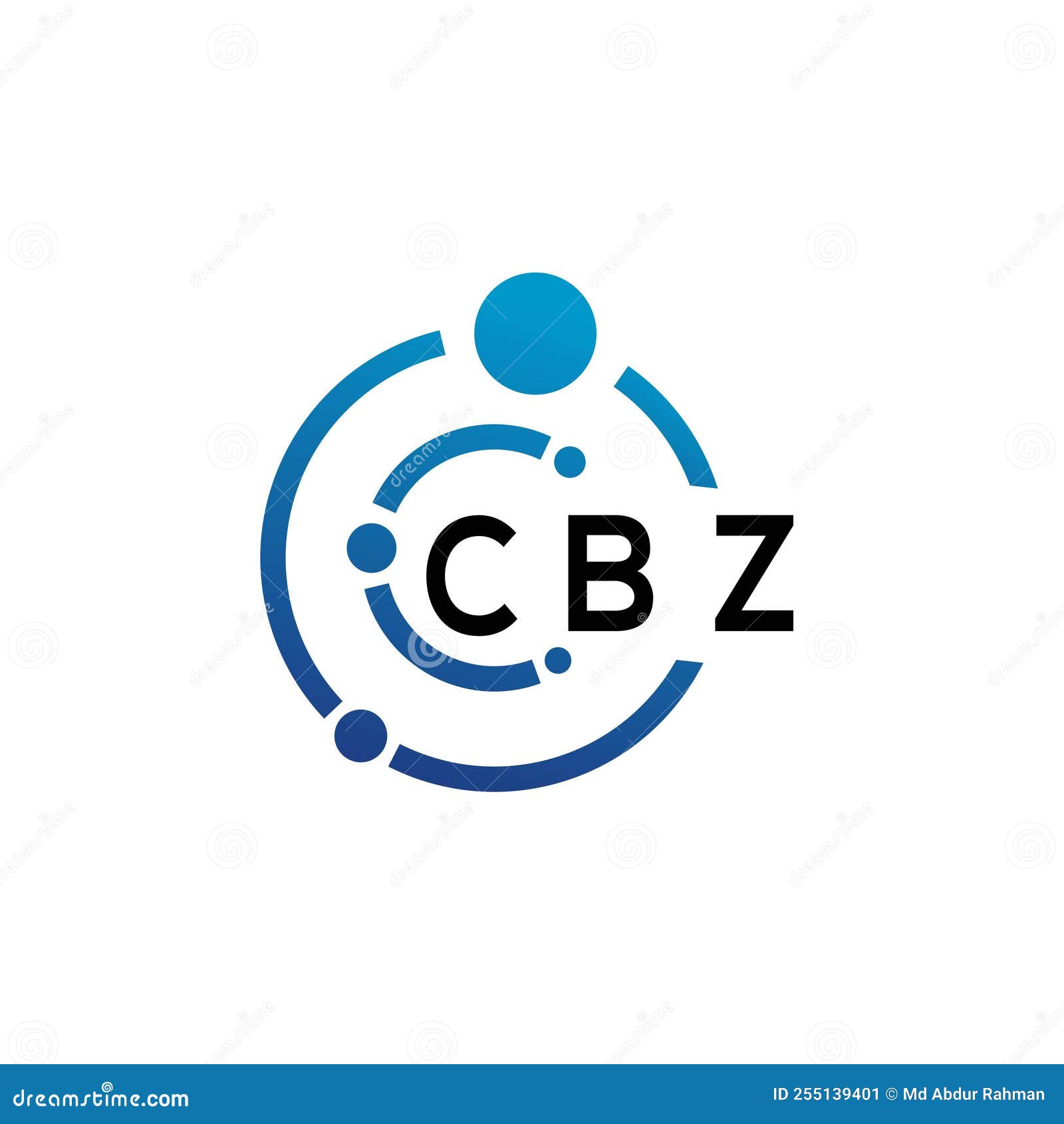 CBZ Letter Logo Design on White Background. CBZ Creative Initials ...
