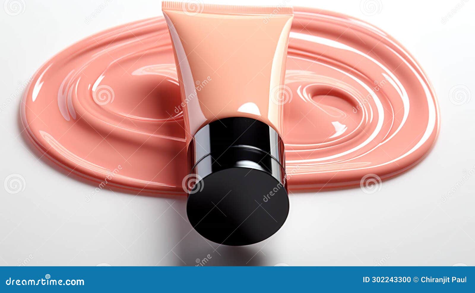 CC Cream Makeup Product Isolated on White Stock Photo - Image of sample ...