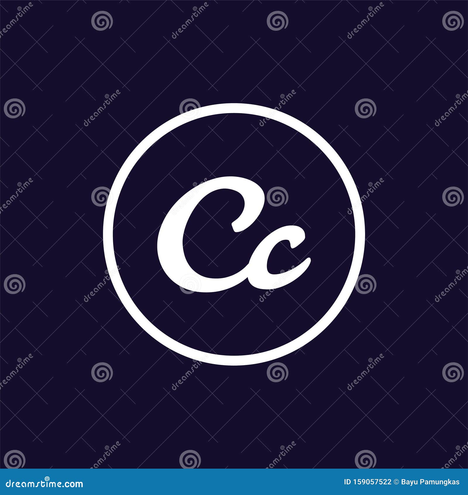 Cc Initial Letter Logo Icon Vector Template Stock Vector - Illustration ...