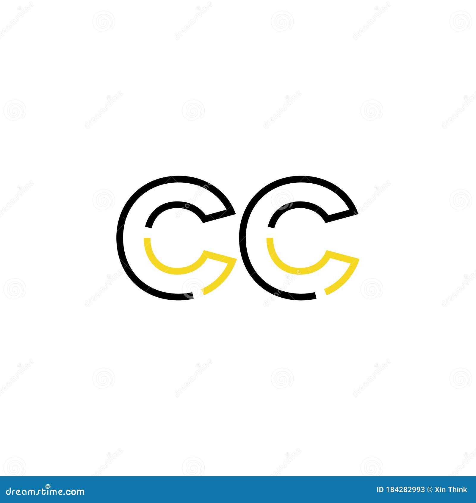 CC Letter Logo Icon Design Template Elements Stock Vector ...