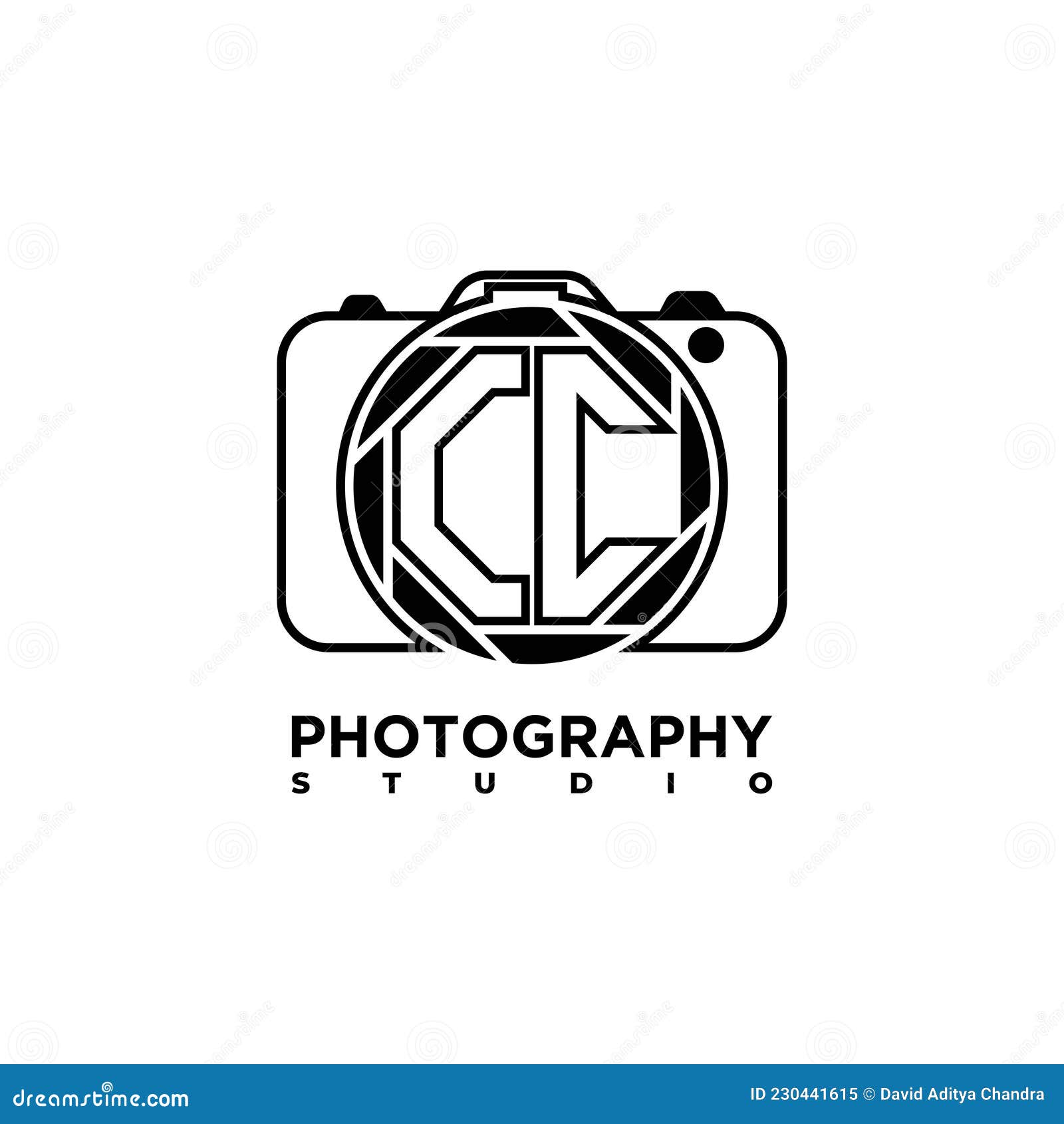 CC Letter Photograph Camera Style Stock Vector - Illustration of ...
