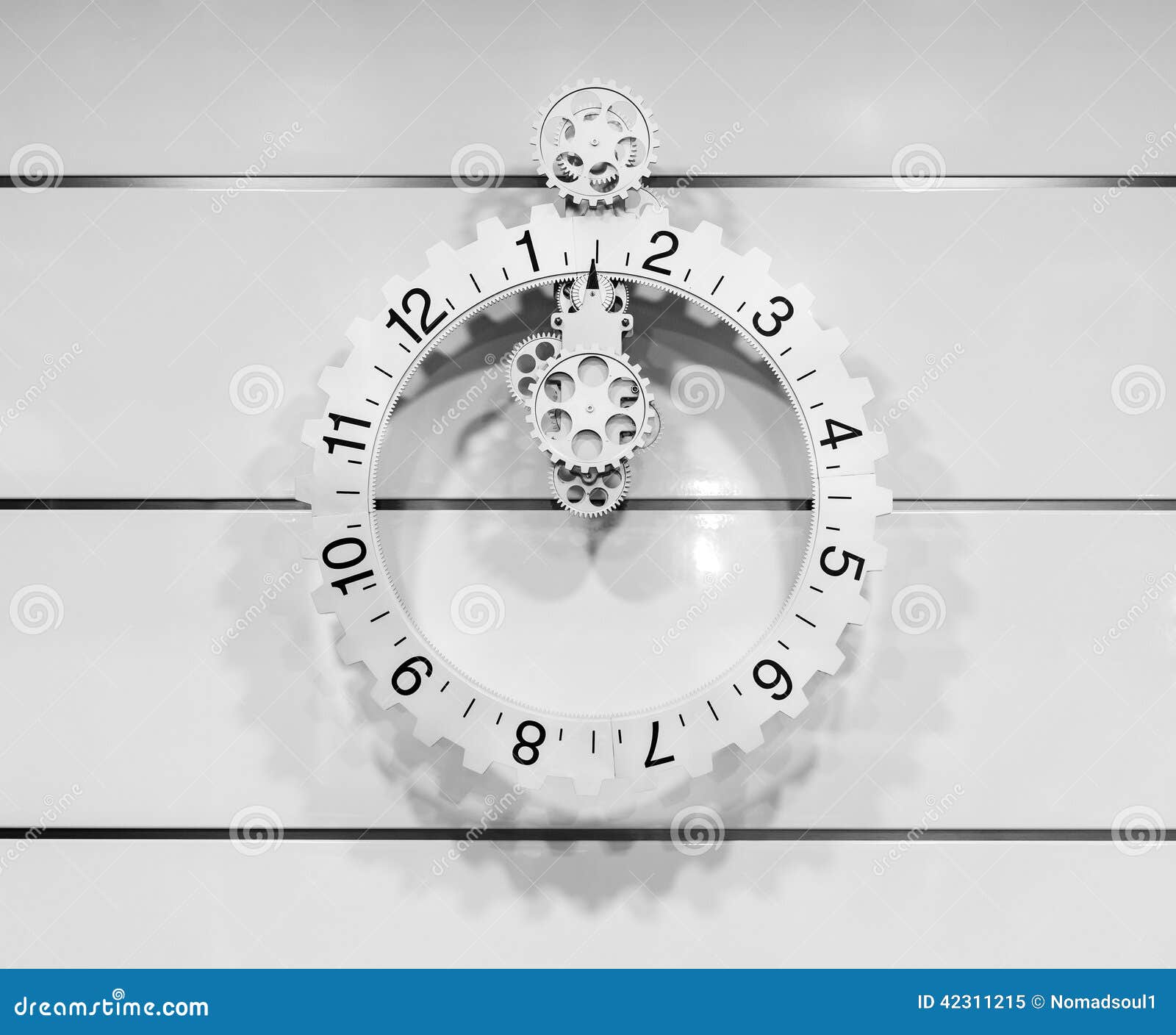 CCassic Clock with Moving Pointer Stock Image - Image of aged, movement ...