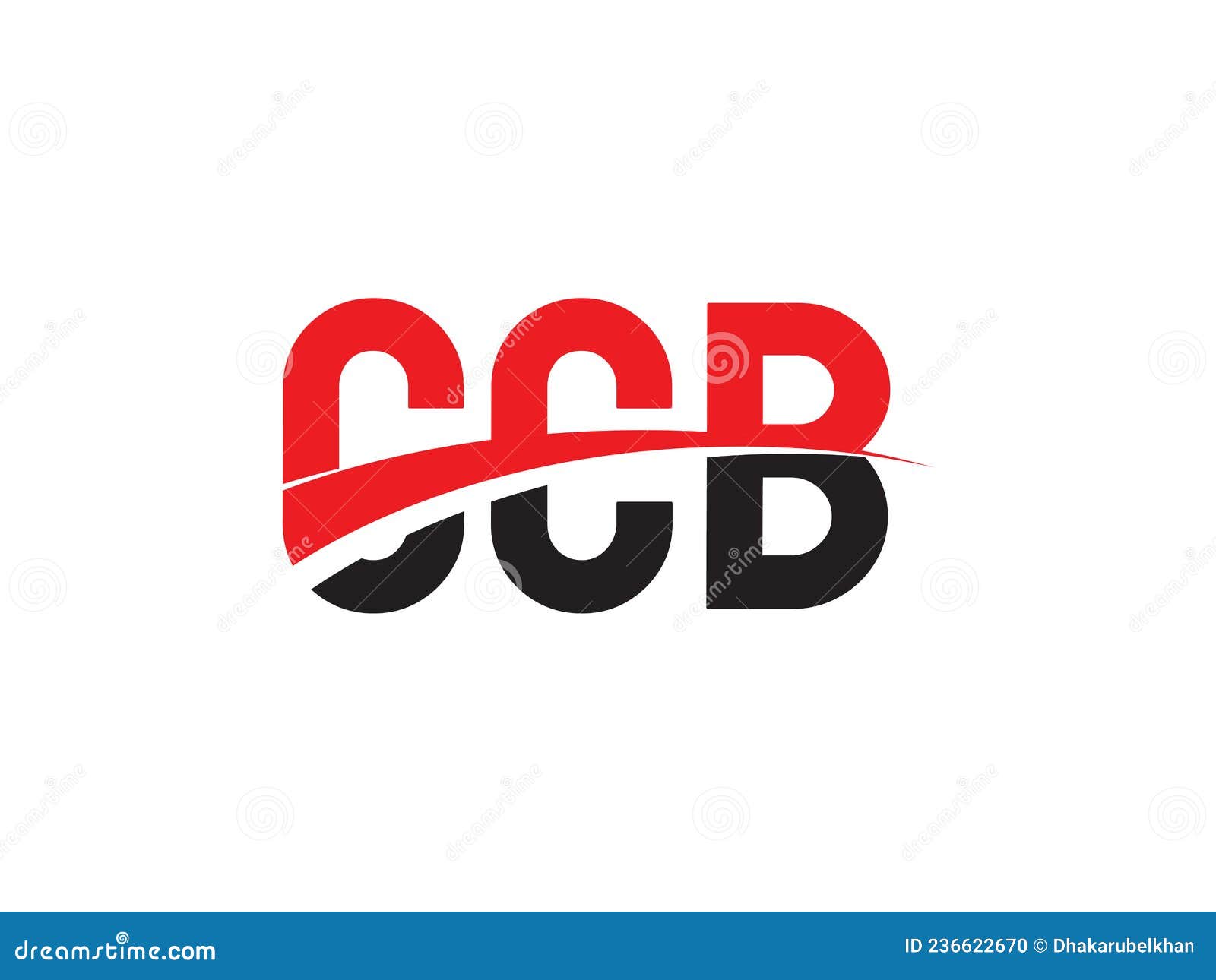 CCB Letter Initial Logo Design Vector Illustration Stock Vector ...