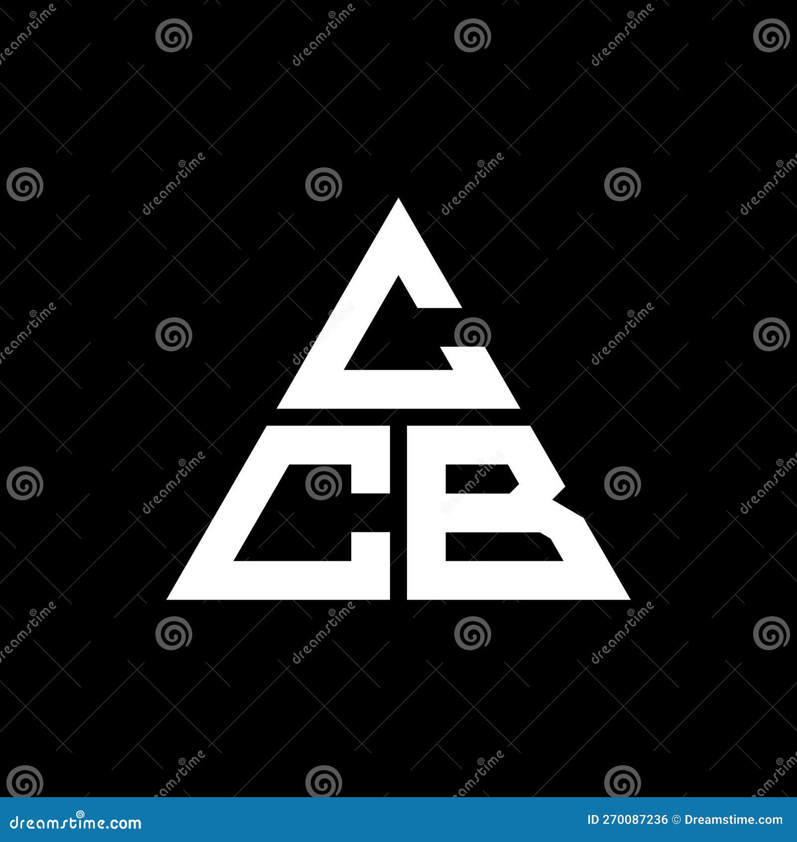 CCB Triangle Letter Logo Design with Triangle Shape. CCB Triangle Logo ...