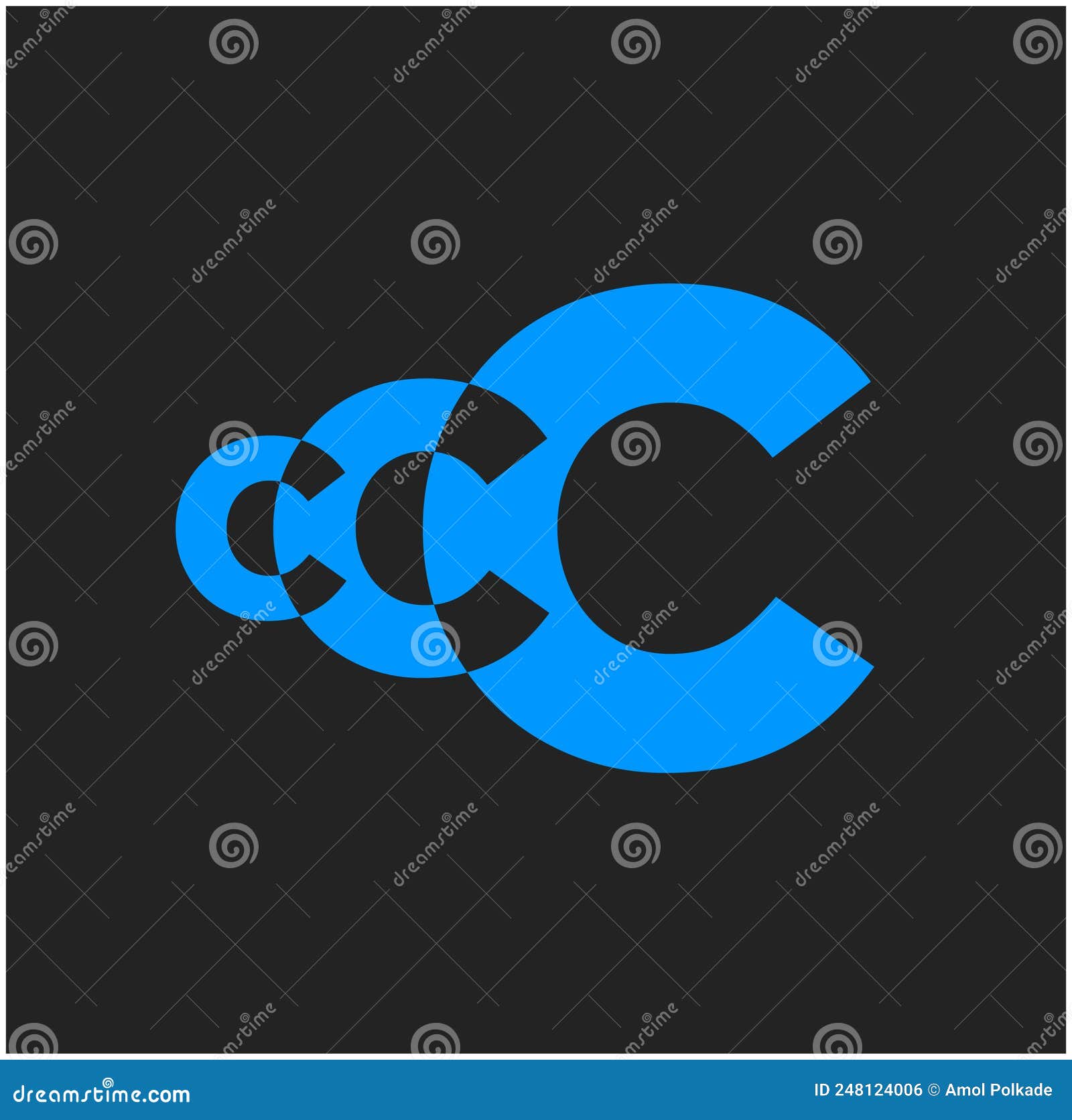 CCC Comapny Name Initial Letters Monogram. CCC Vector Letters Icon ...
