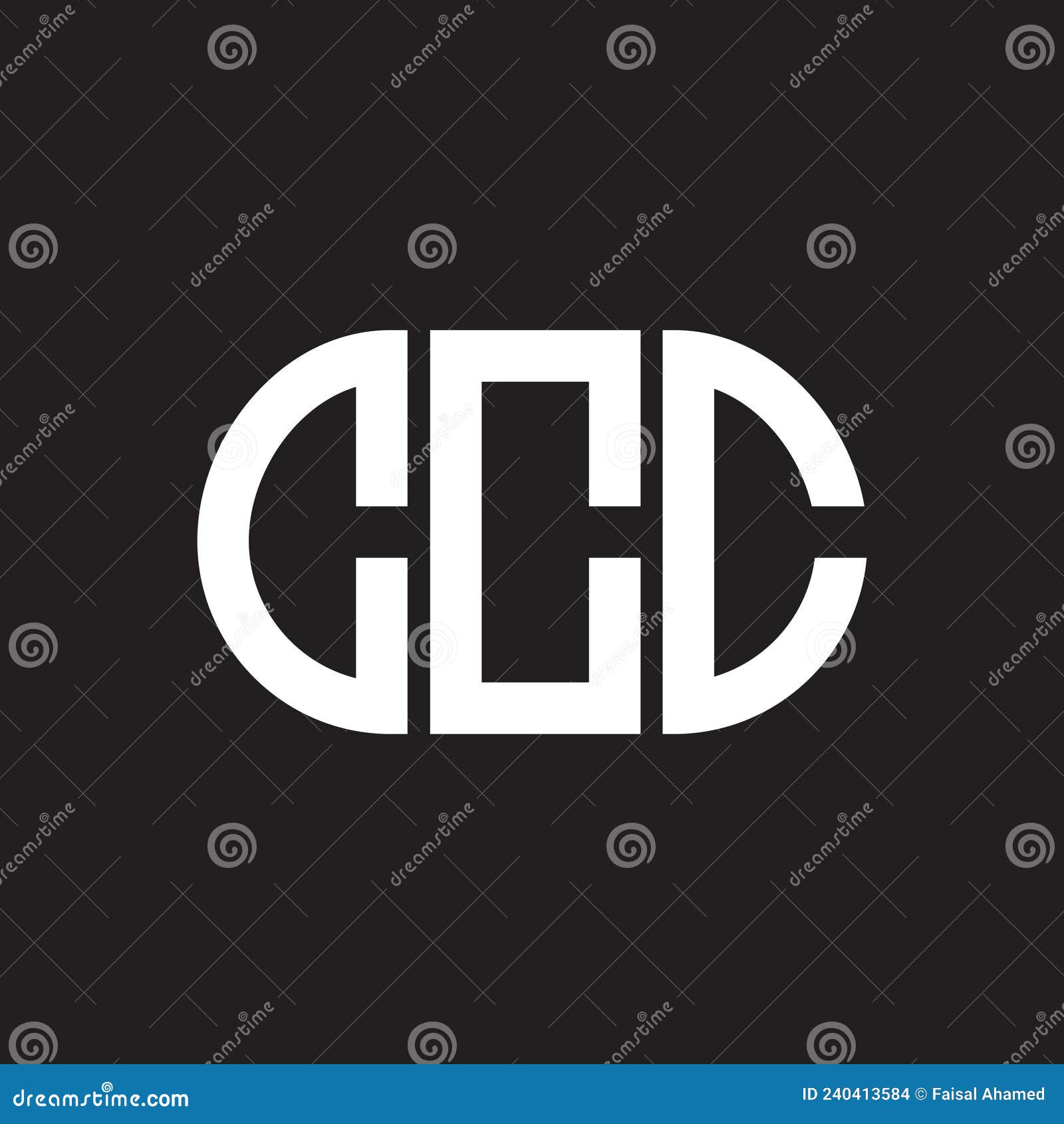 CCC Letter Logo Design on Black Background. CCC Creative Initials ...