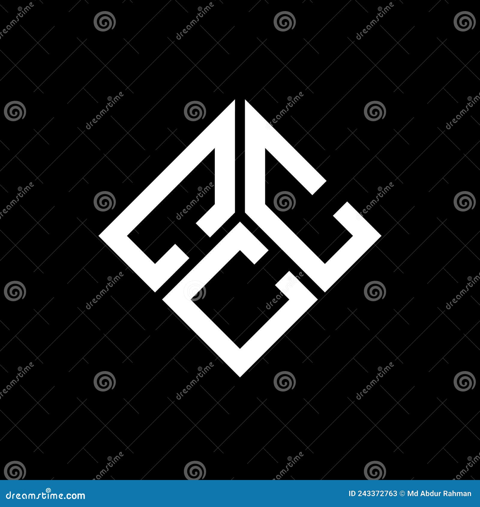 CCC Letter Logo Design On Black Background. CCC Creative Initials ...