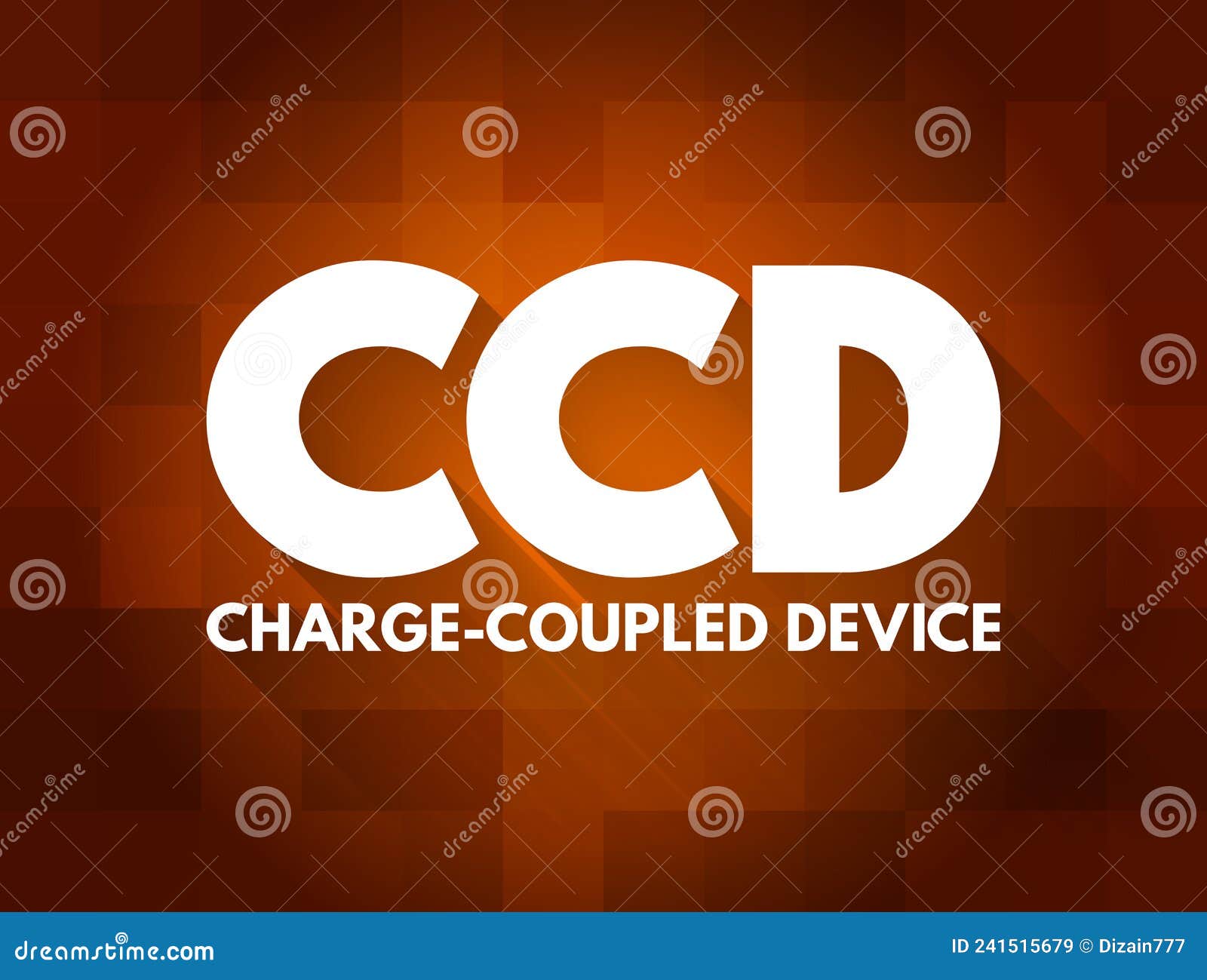 CCD - Charge-coupled Device Acronym, Abbreviation Concept Background ...