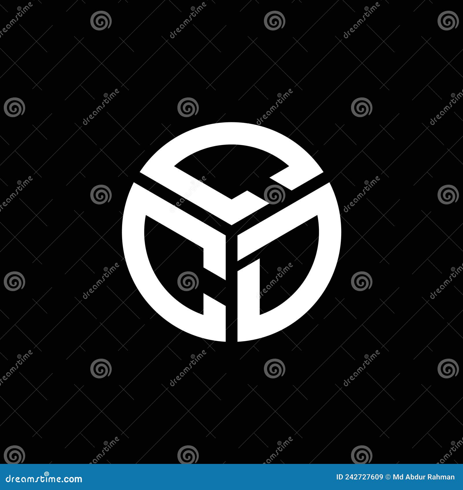 CCD Letter Logo Design On Black Background. CCD Creative Initials ...