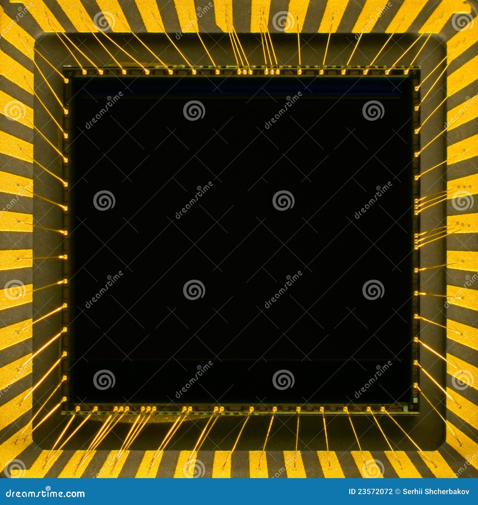 CCD sensor on a card stock photo. Image of field, macro - 23572072