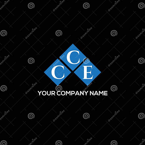 CCE Letter Logo Design on BLACK Background. CCE Creative Initials ...