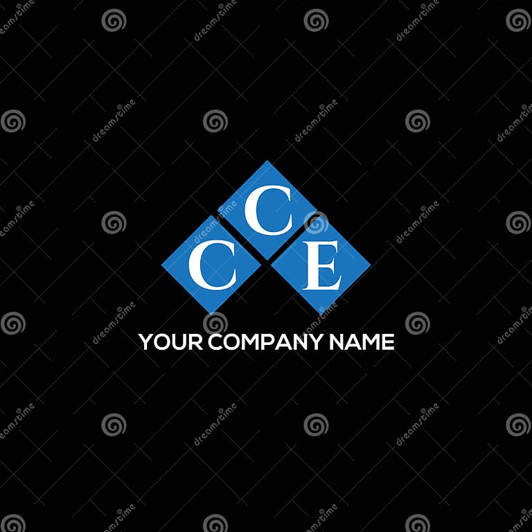 CCE Letter Logo Design on BLACK Background. CCE Creative Initials ...