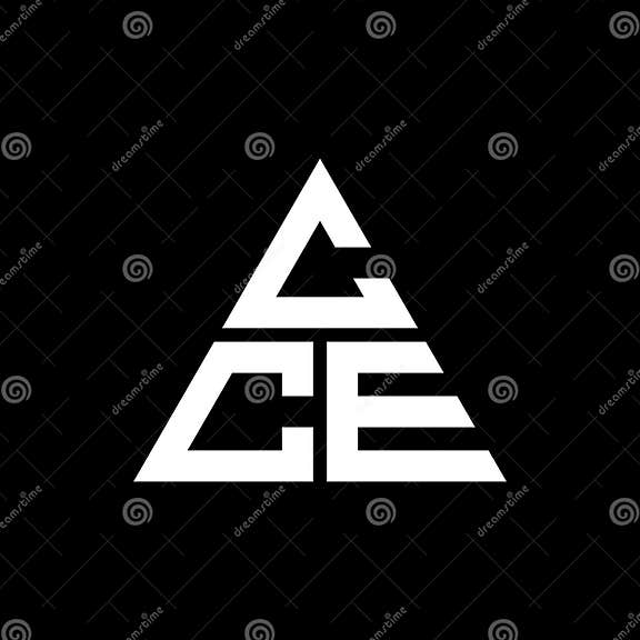 CCE Triangle Letter Logo Design with Triangle Shape. CCE Triangle Logo ...