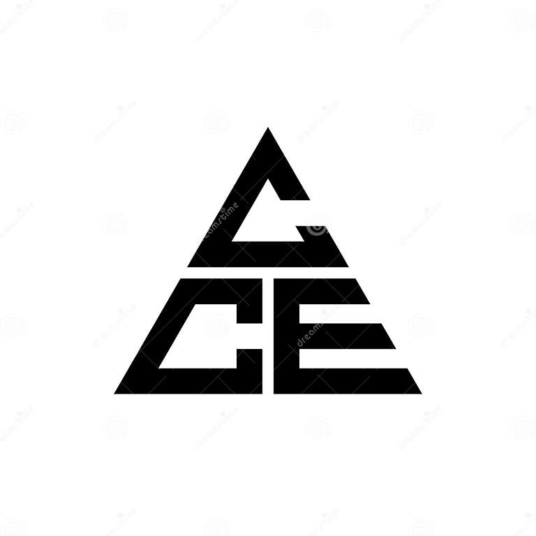 CCE Triangle Letter Logo Design with Triangle Shape. CCE Triangle Logo ...