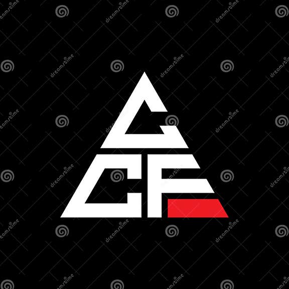 CCF Triangle Letter Logo Design with Triangle Shape. CCF Triangle Logo ...