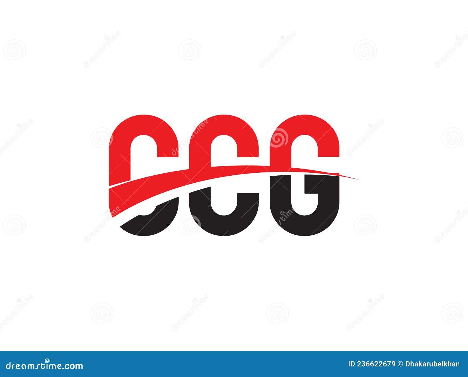 CCG Letter Initial Logo Design Vector Illustration Stock Vector ...