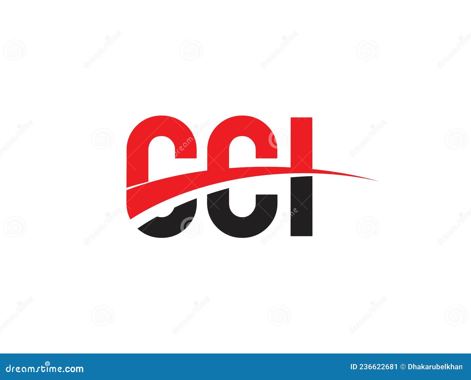 CCI Letter Initial Logo Design Vector Illustration Stock Vector ...