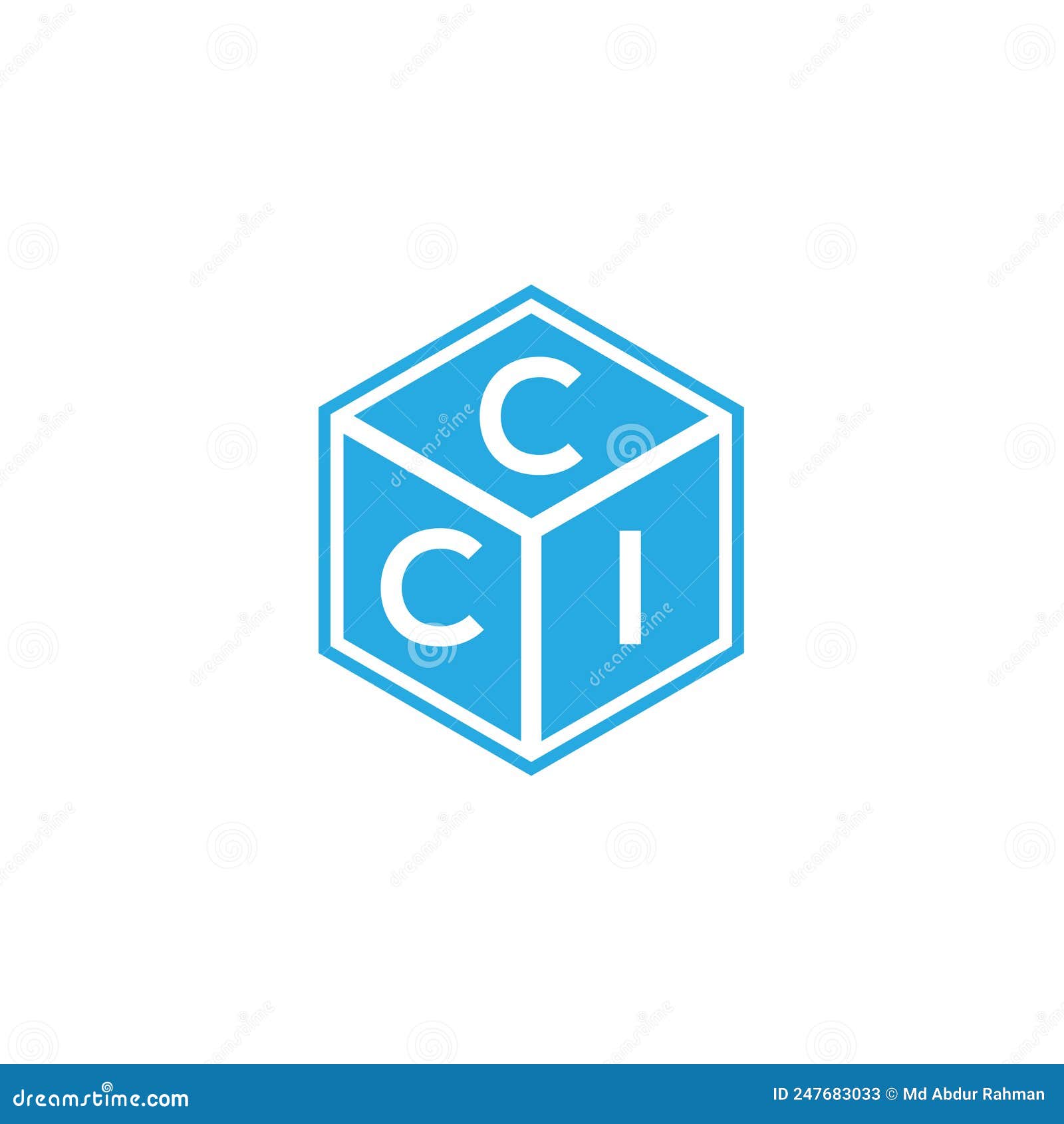 CCI Letter Logo Design On Black Background. CCI Creative Initials ...
