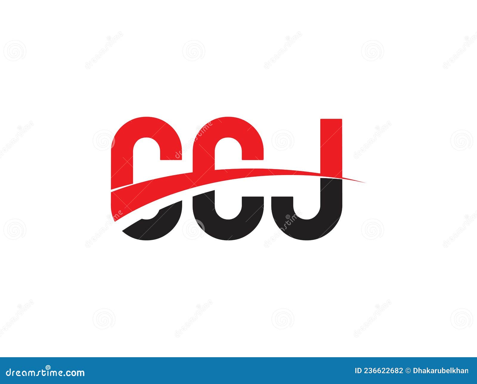 CCJ Letter Initial Logo Design Vector Illustration Stock Vector ...