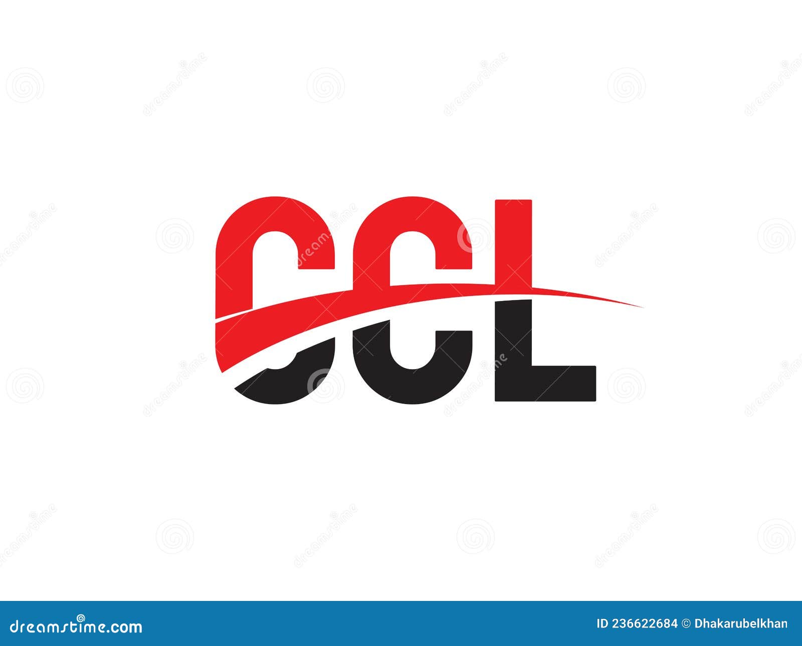 CCL Letter Initial Logo Design Vector Illustration Stock Vector ...