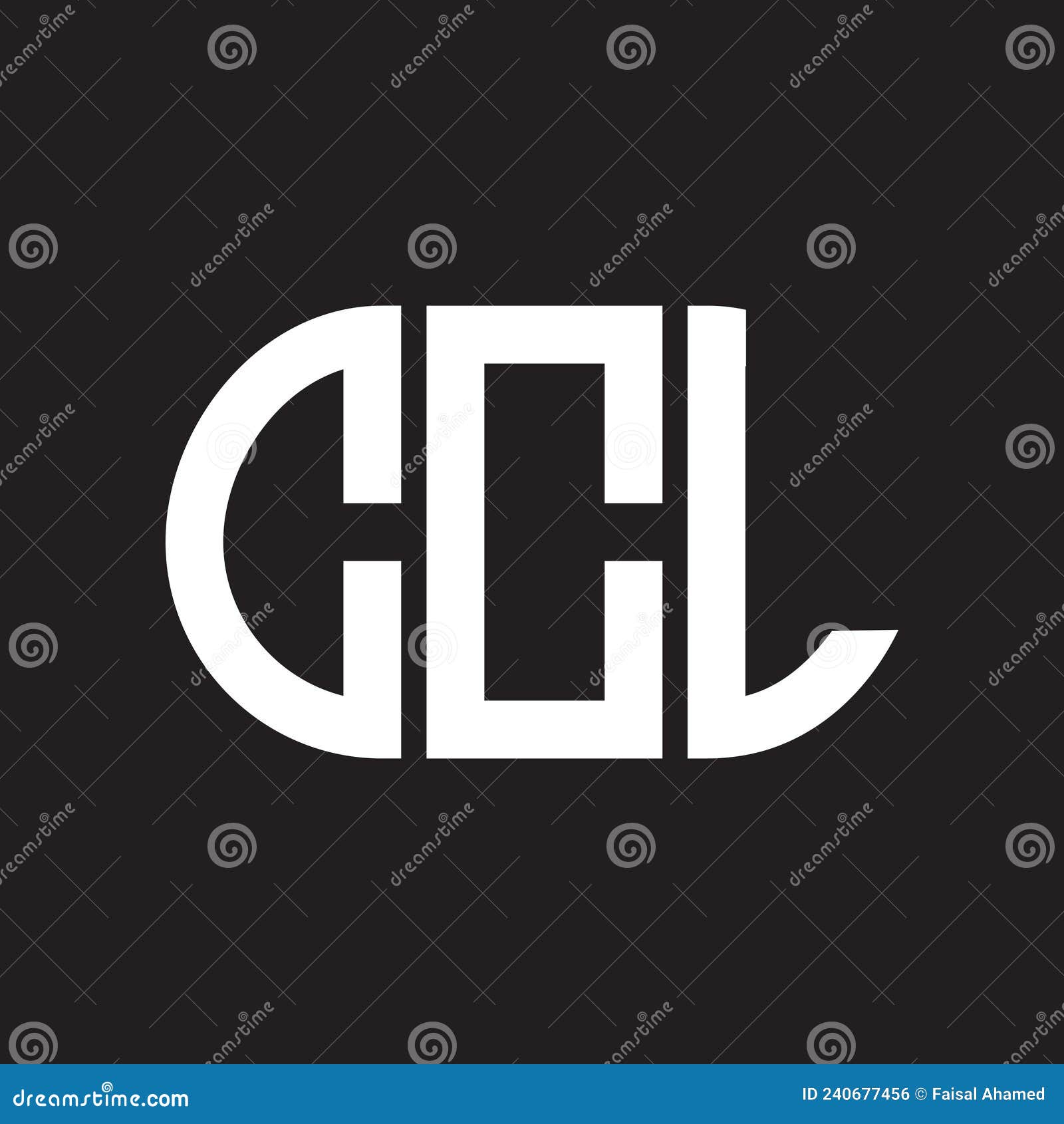 CCL Letter Logo Design on Black Background. CCL Creative Initials ...