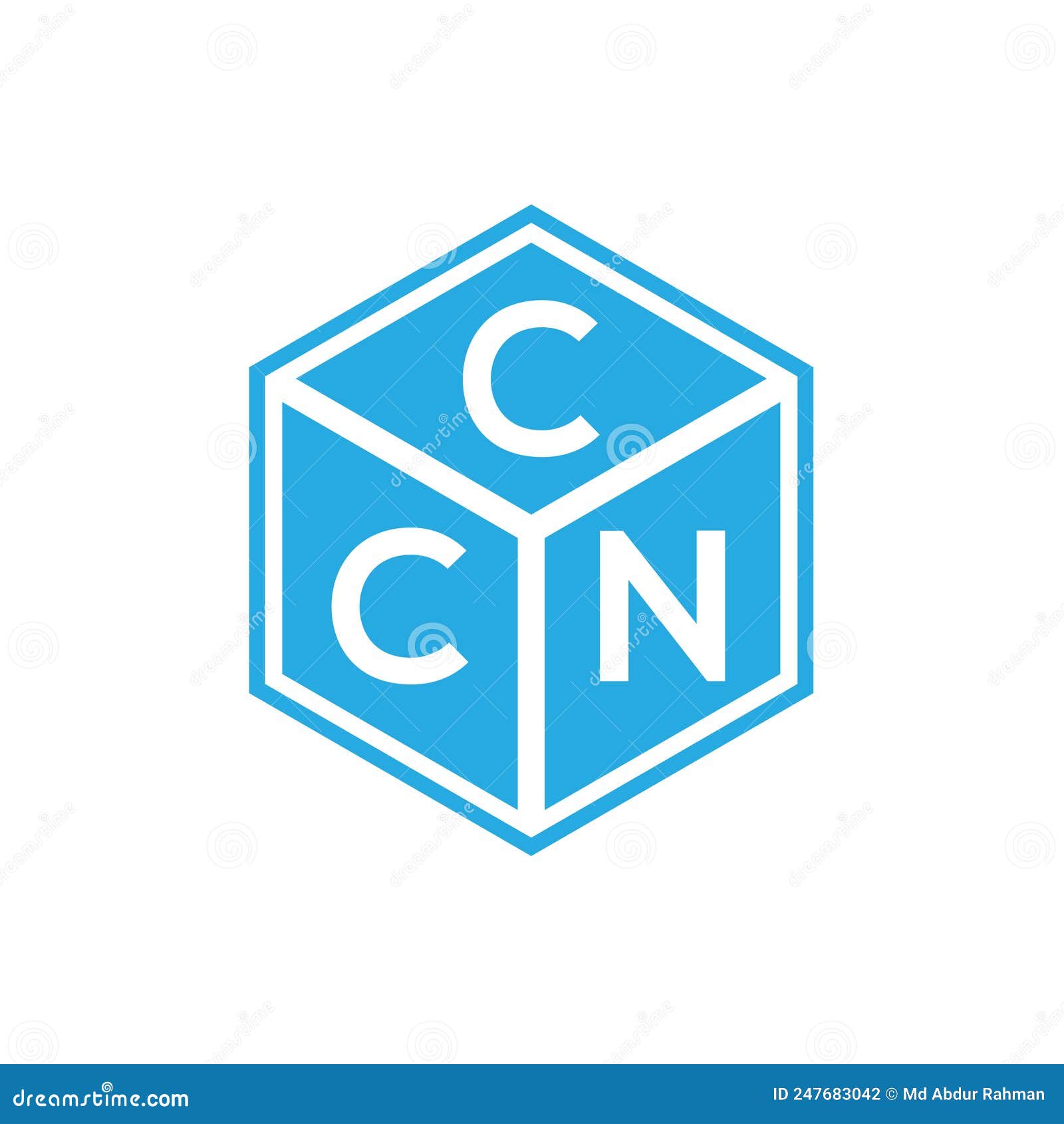 CCN Letter Logo Design on Black Background. CCN Creative Initials ...