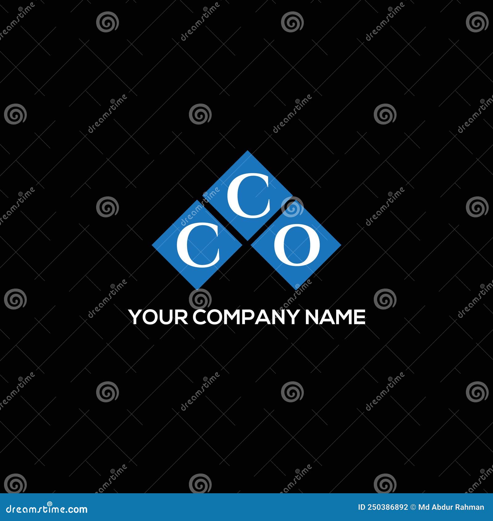 CCO Letter Logo Design On BLACK Background. CCO Creative Initials ...