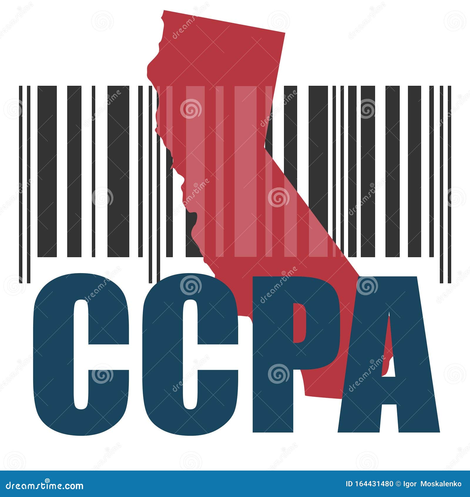California Consumer Protection Act or CCPA Stock Vector - Illustration ...