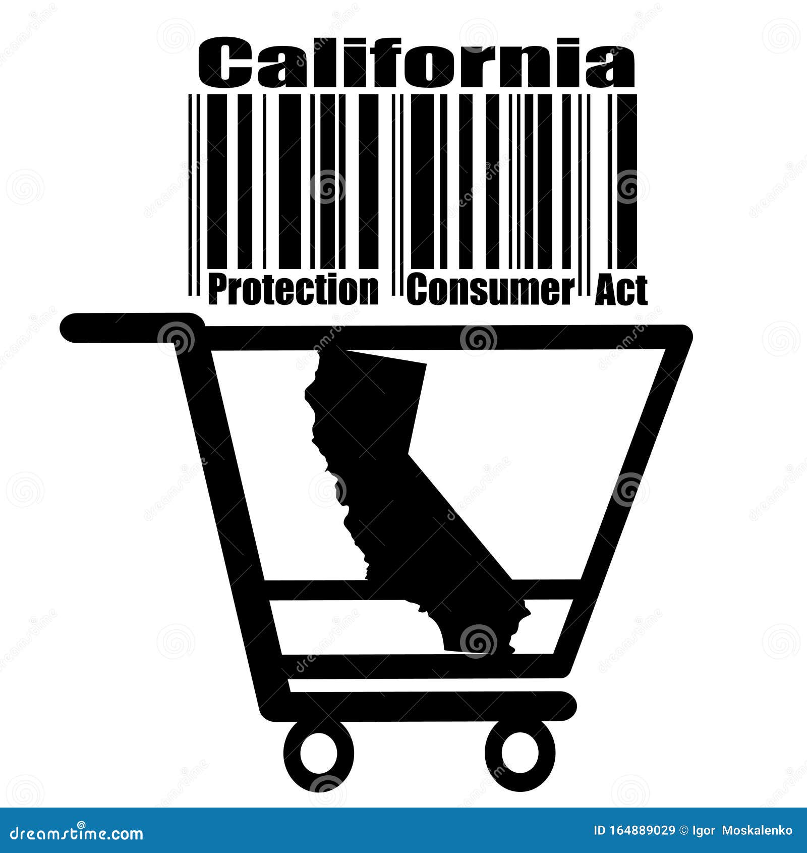 California Consumer Protection Act or CCPA Stock Vector - Illustration ...