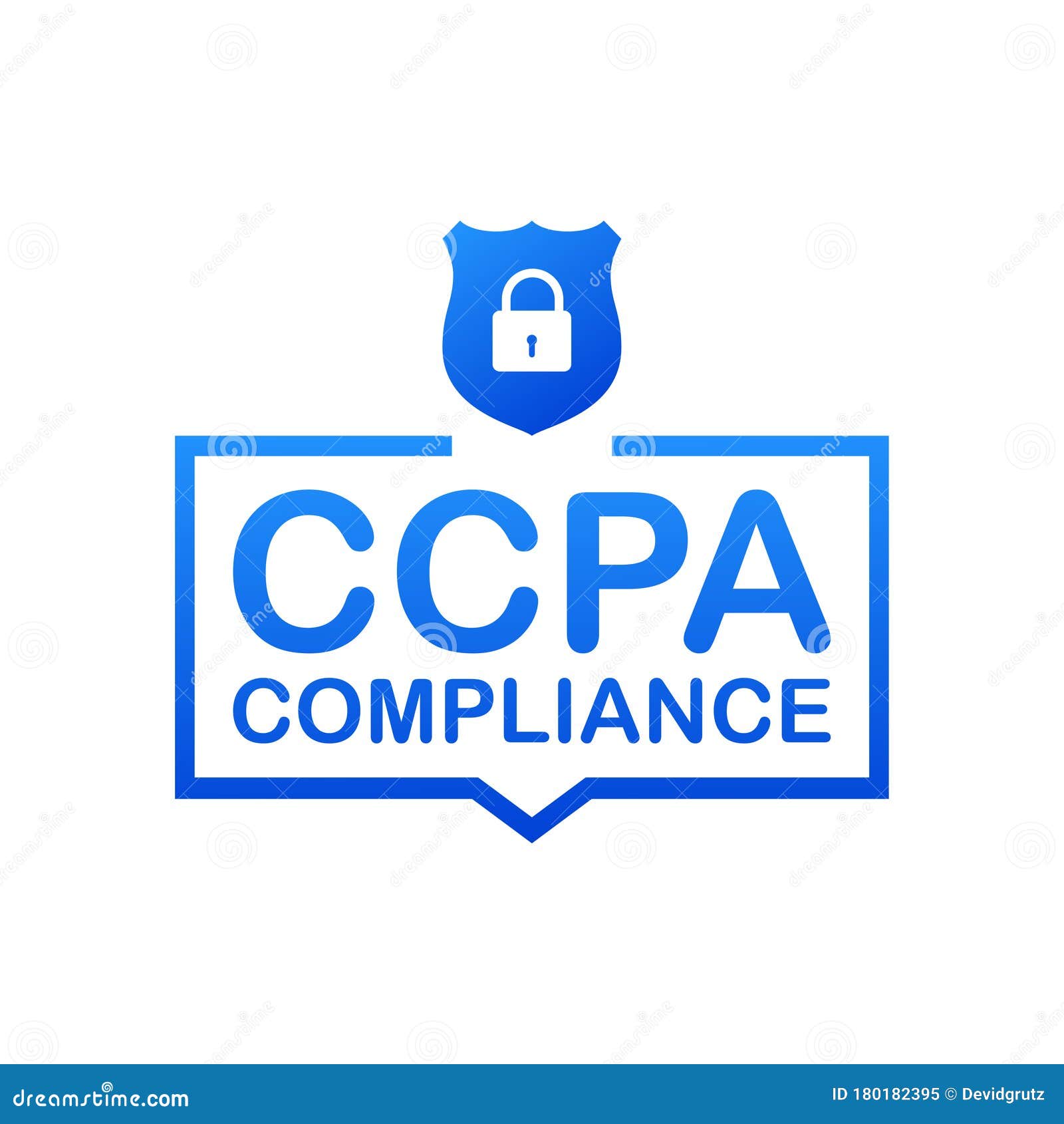 Ccpa, Great Design for Any Purposes. Security Vector Icon. Website ...