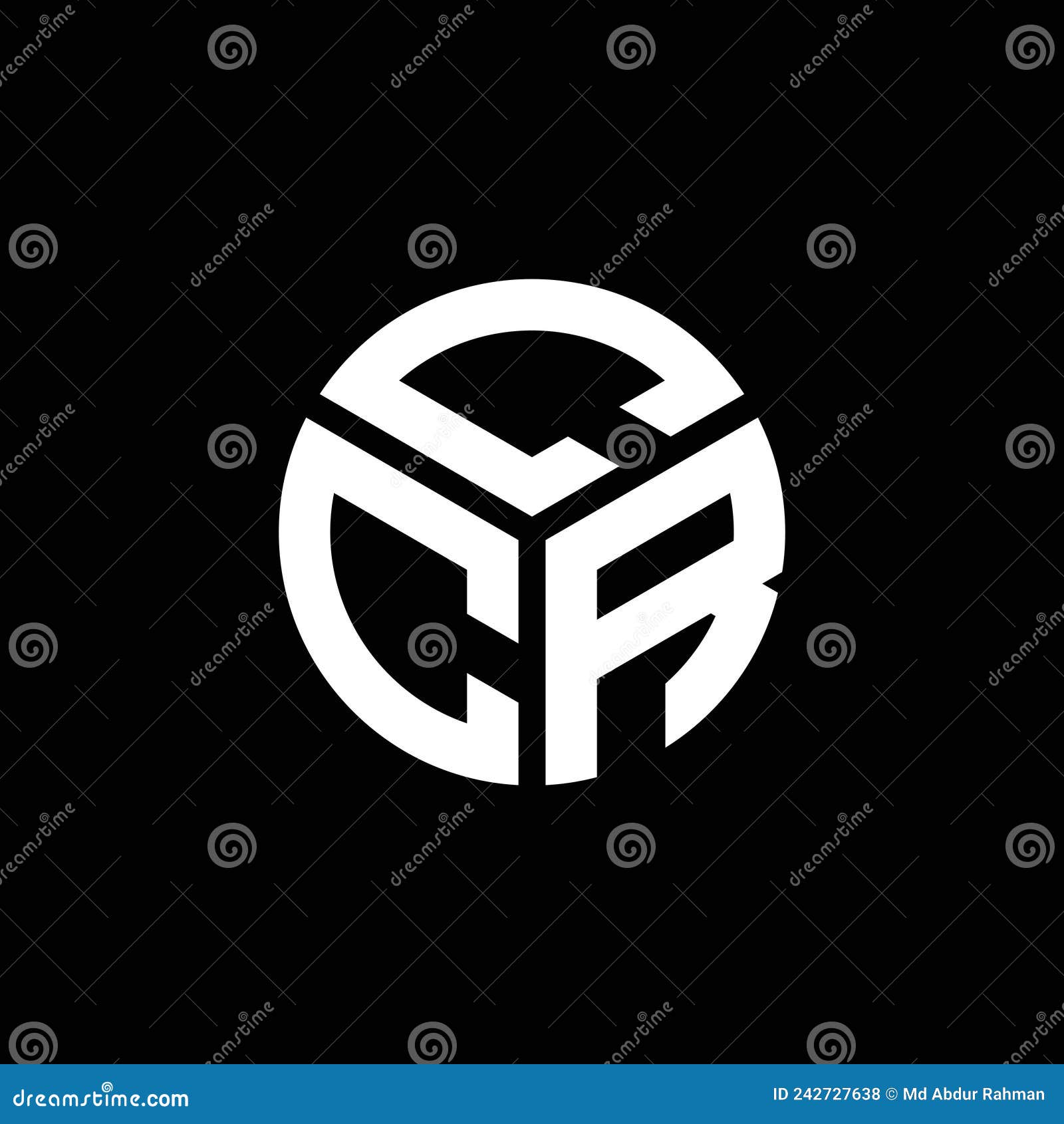 CCR Letter Logo Design on Black Background. CCR Creative Initials ...