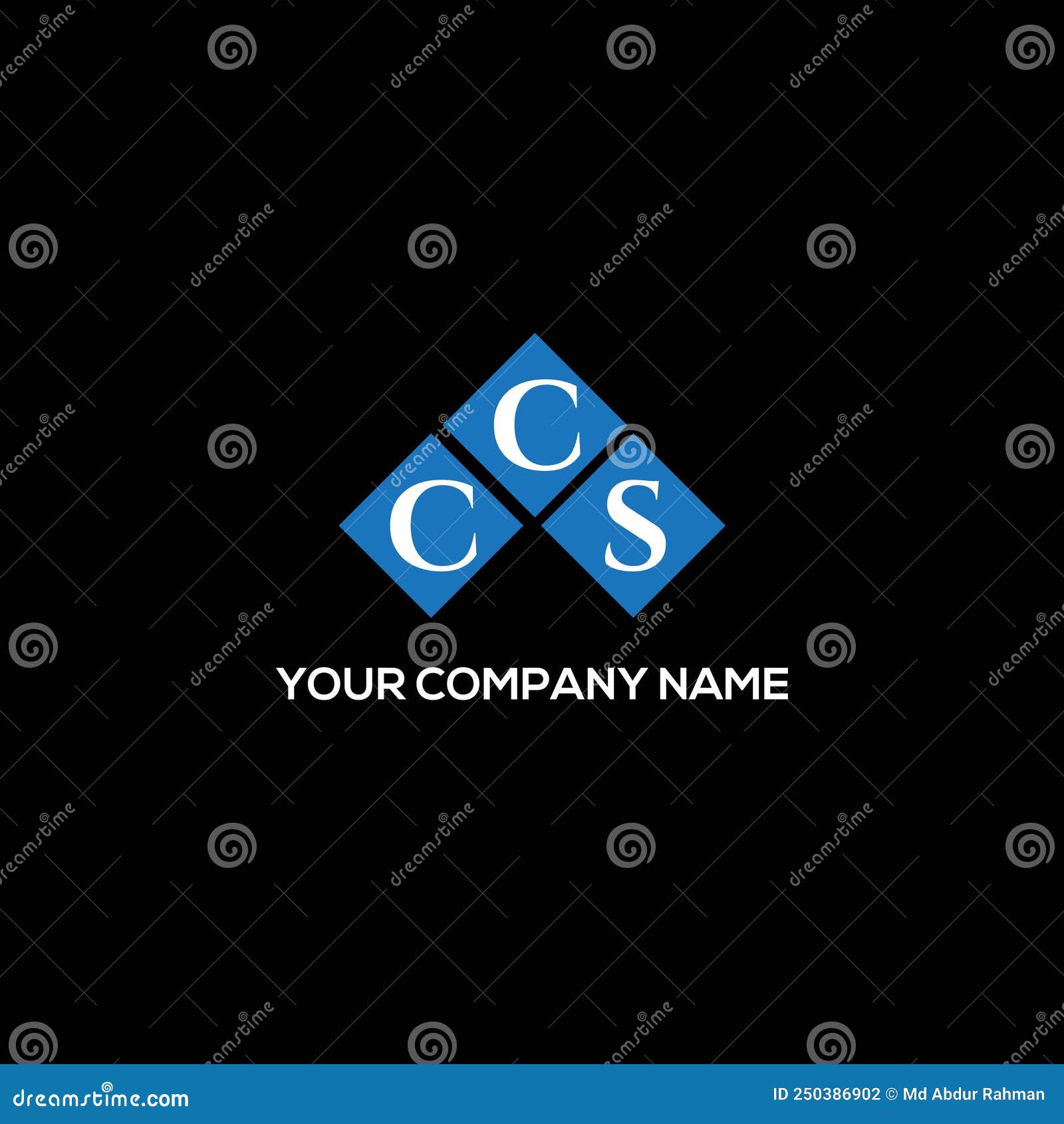 CCS Letter Logo Design on BLACK Background. CCS Creative Initials ...