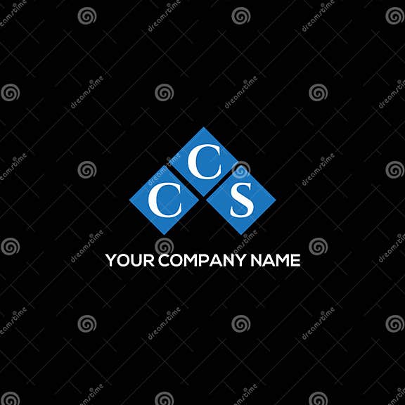 CCS Letter Logo Design on BLACK Background. CCS Creative Initials ...