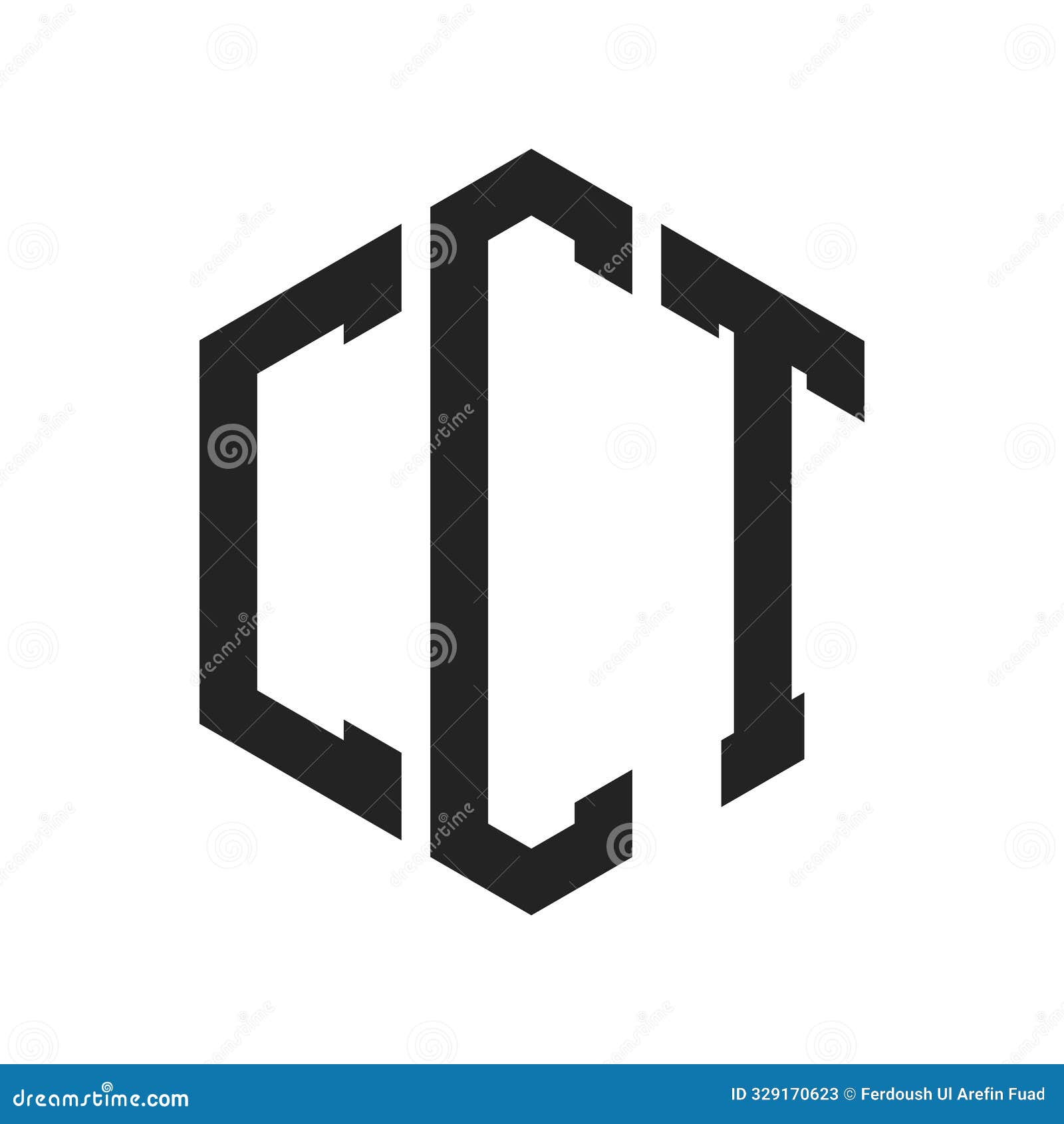 CCT Logo Design. Initial Letter CCT Monogram Logo Using Hexagon Shape ...