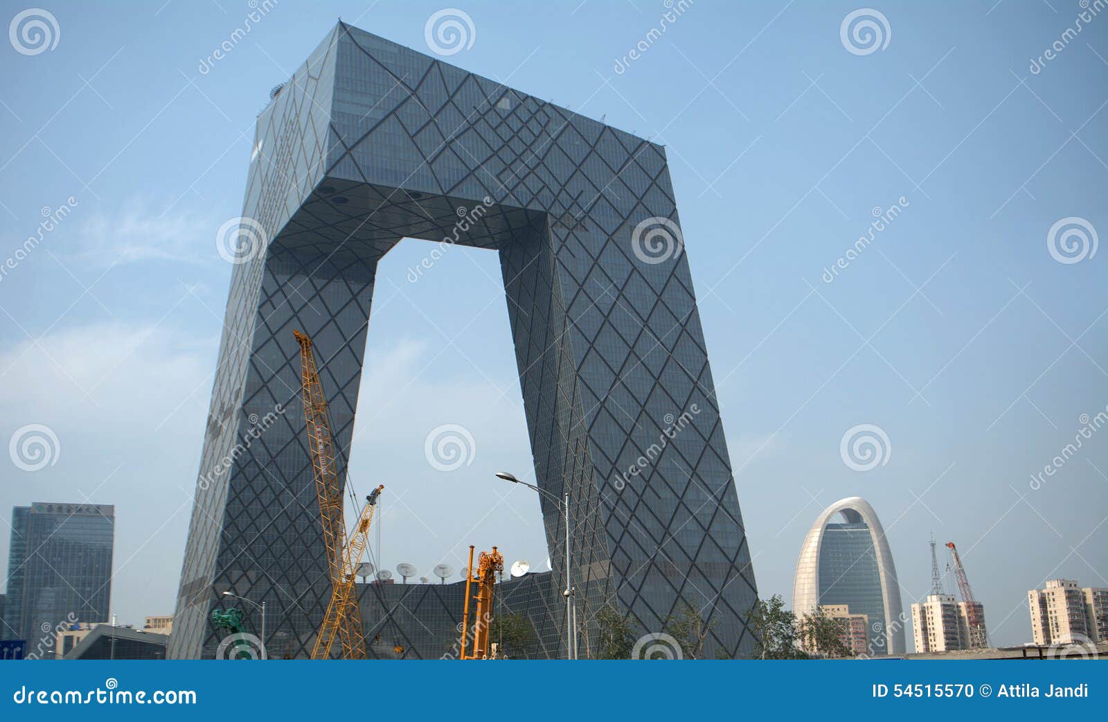CCTV Building, Beijing, China Editorial Image - Image of architect ...