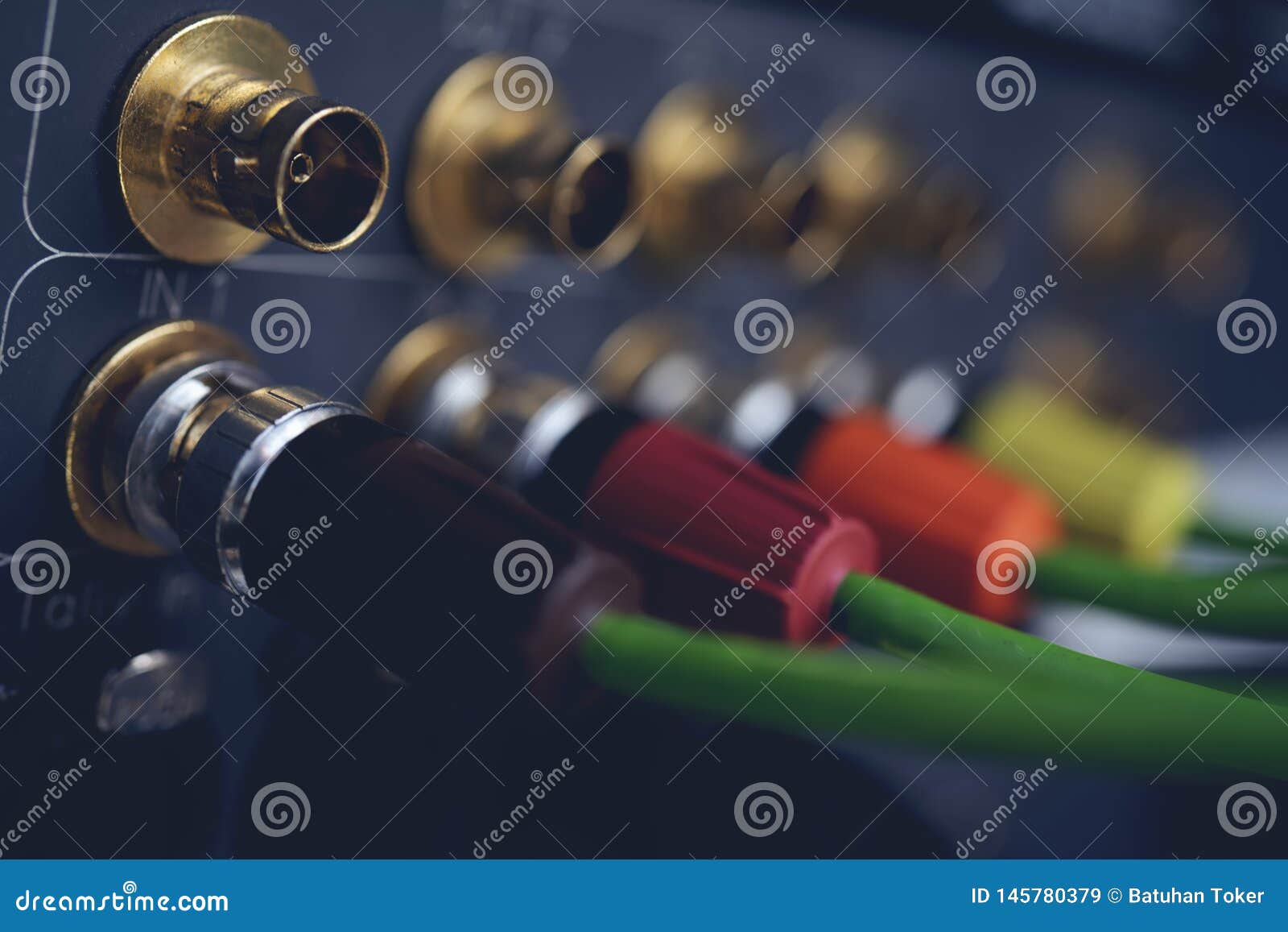 TV Coaxial Type To Recording Device Stock Image - Image of cctv ...