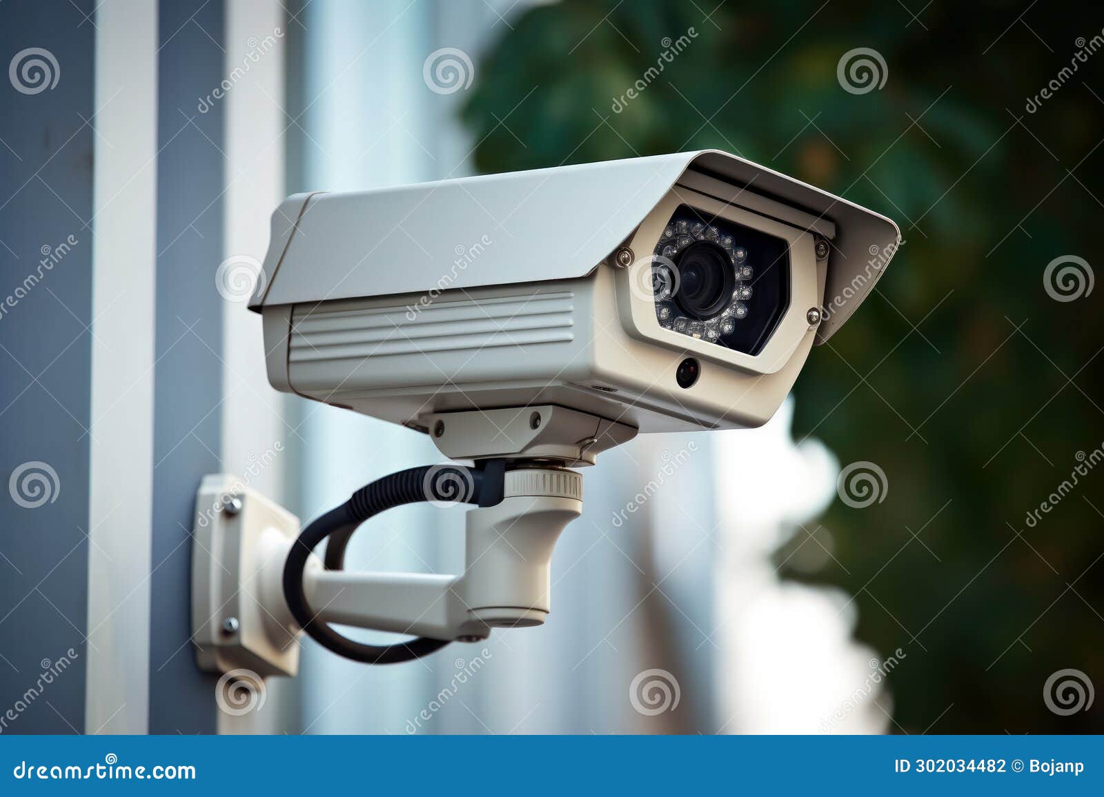 City CCTV Camera in Action. AI Generative Stock Illustration ...
