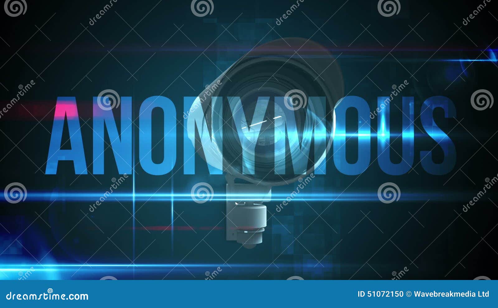 CCTV Camera with Anonymous Text Stock Footage - Video of closed ...