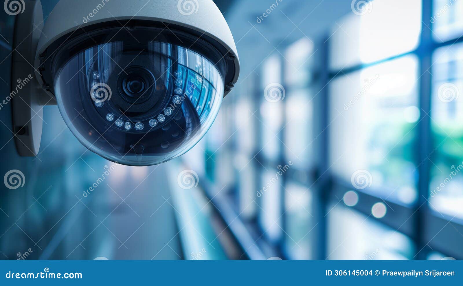 CCTV Camera in a Bank, Modern Financial Security Stock Photo - Image of ...