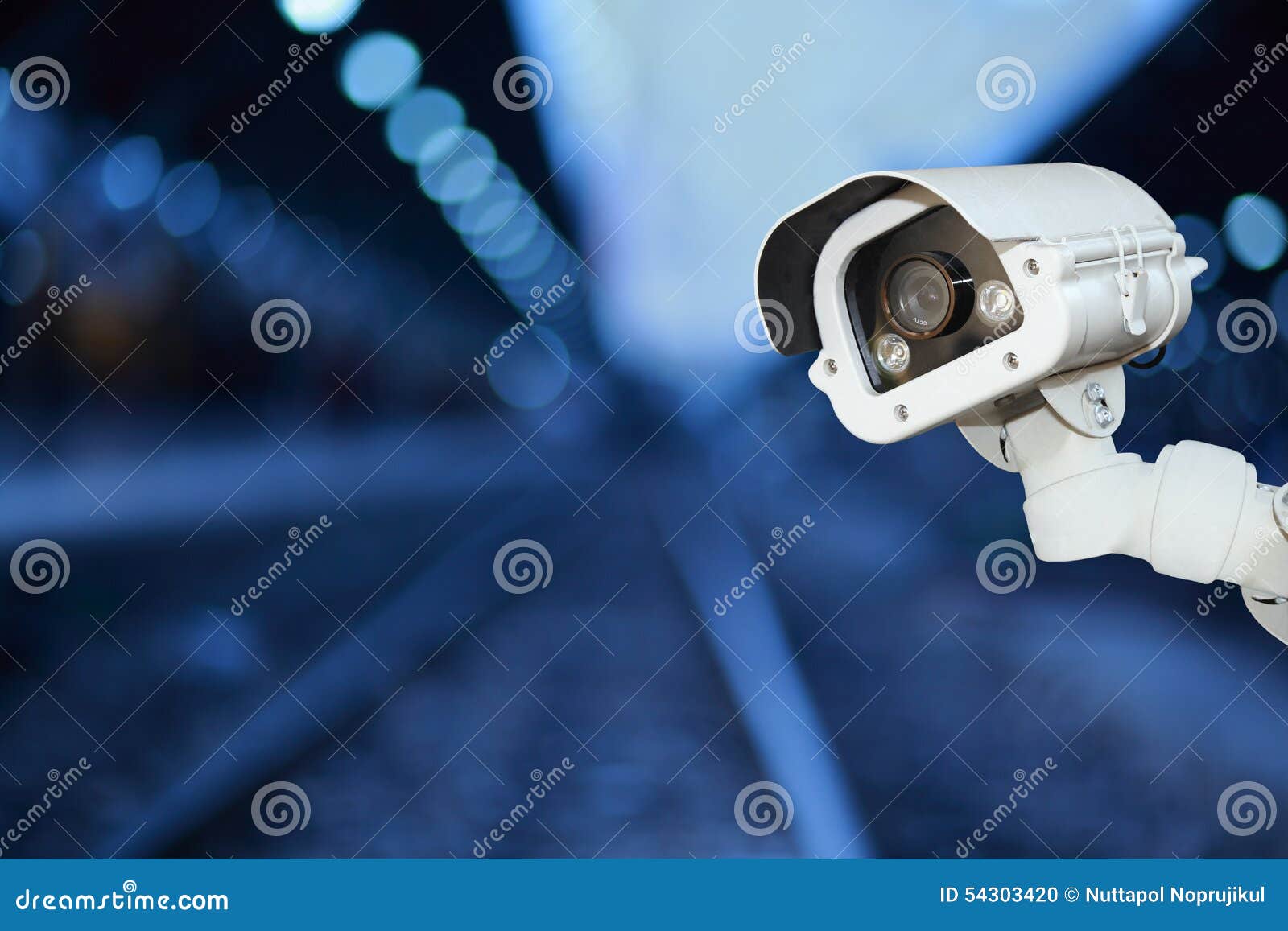 CCTV Camera With Blurring Background. Stock Photo | CartoonDealer.com ...