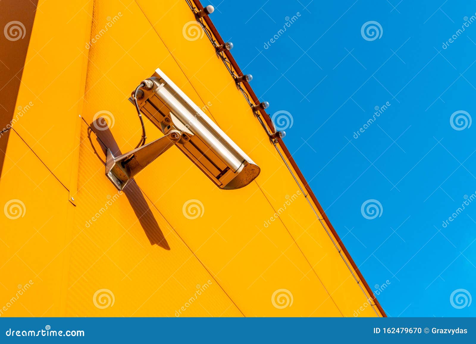 CCTV Camera on the the Modern Building Stock Photo - Image of system ...