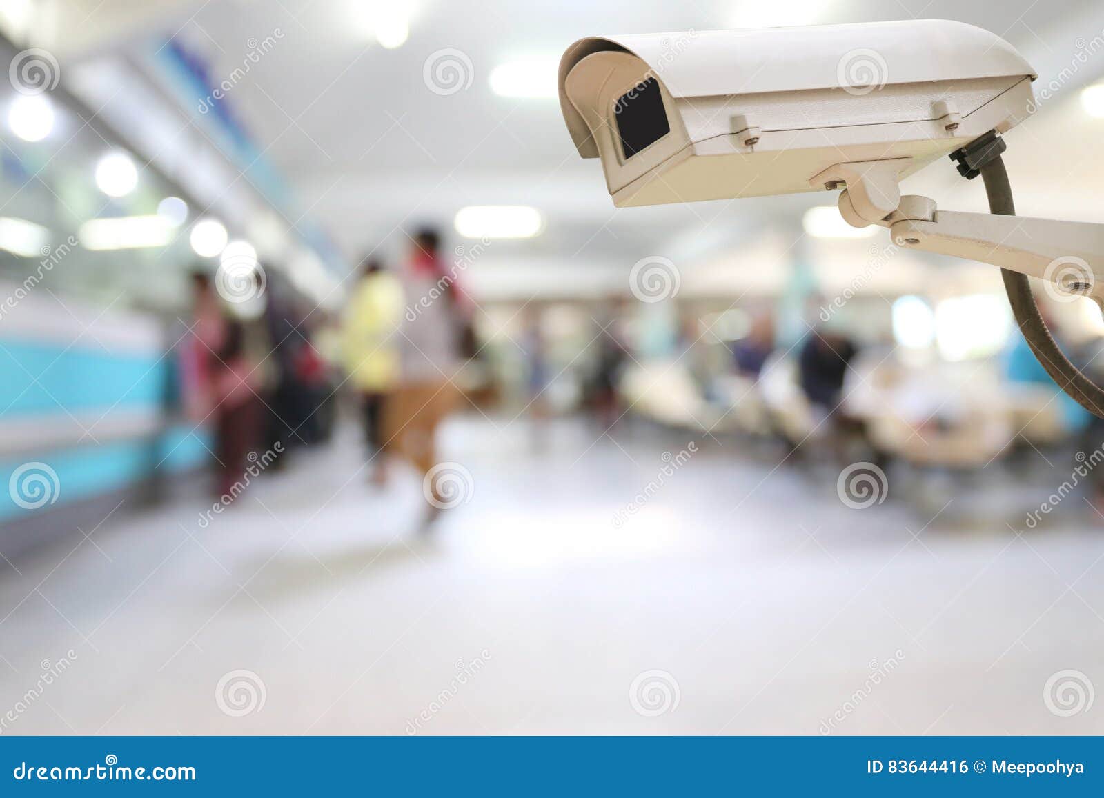 CCTV Camera Digital Video Recorder in Hospital. Stock Photo - Image of ...