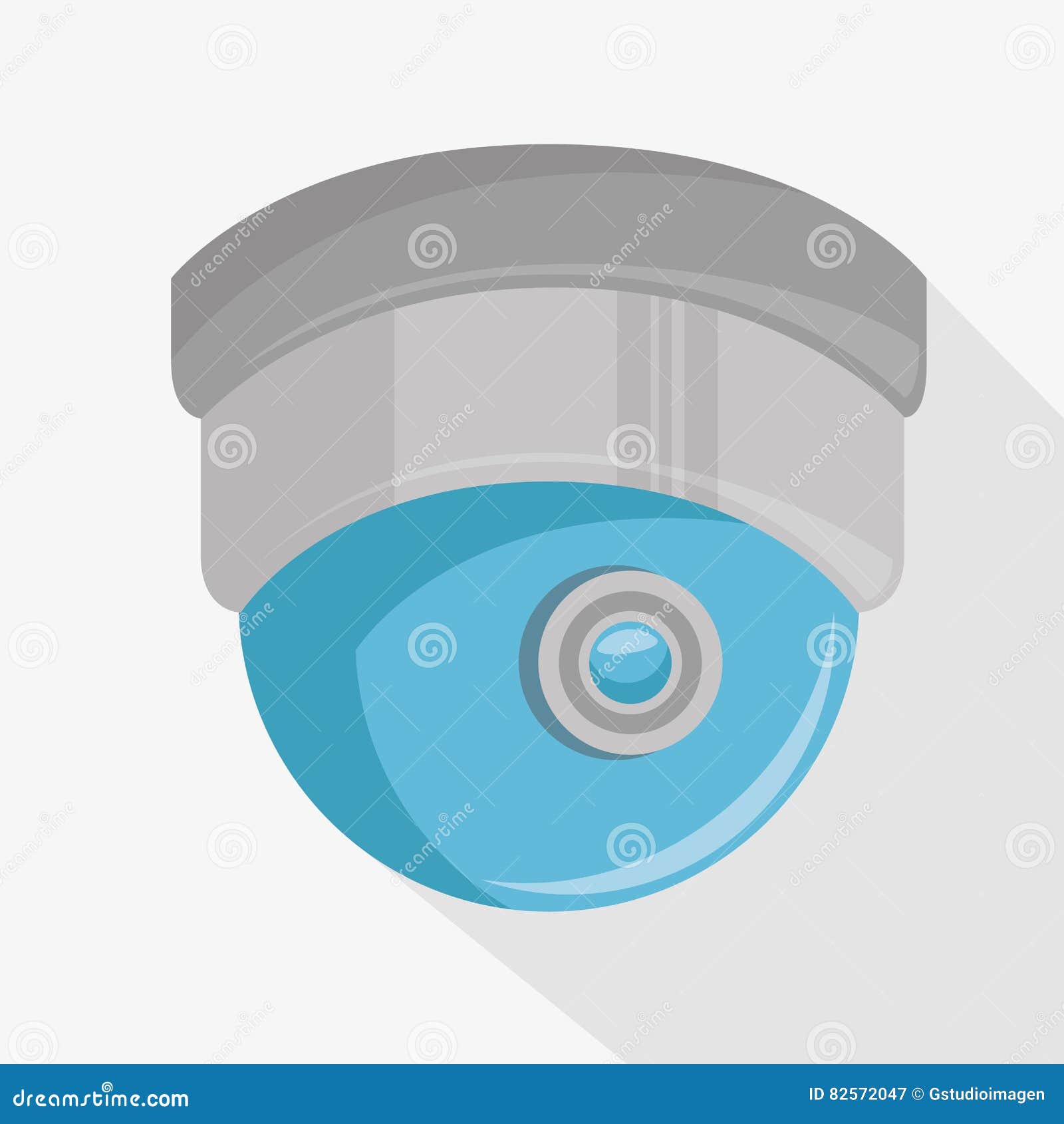 Cctv camera dome icon stock illustration. Illustration of privacy ...