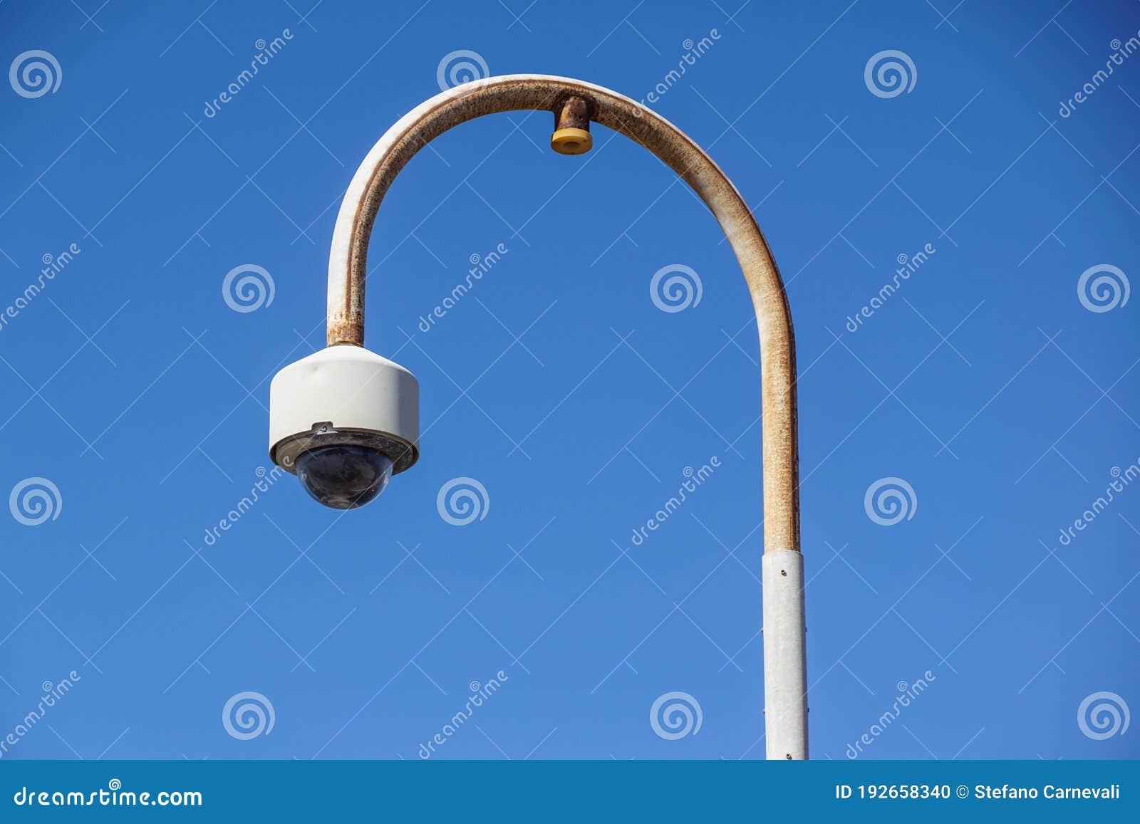 CCTV Camera Dome Operating for Security Videosurveillance Stock Photo ...